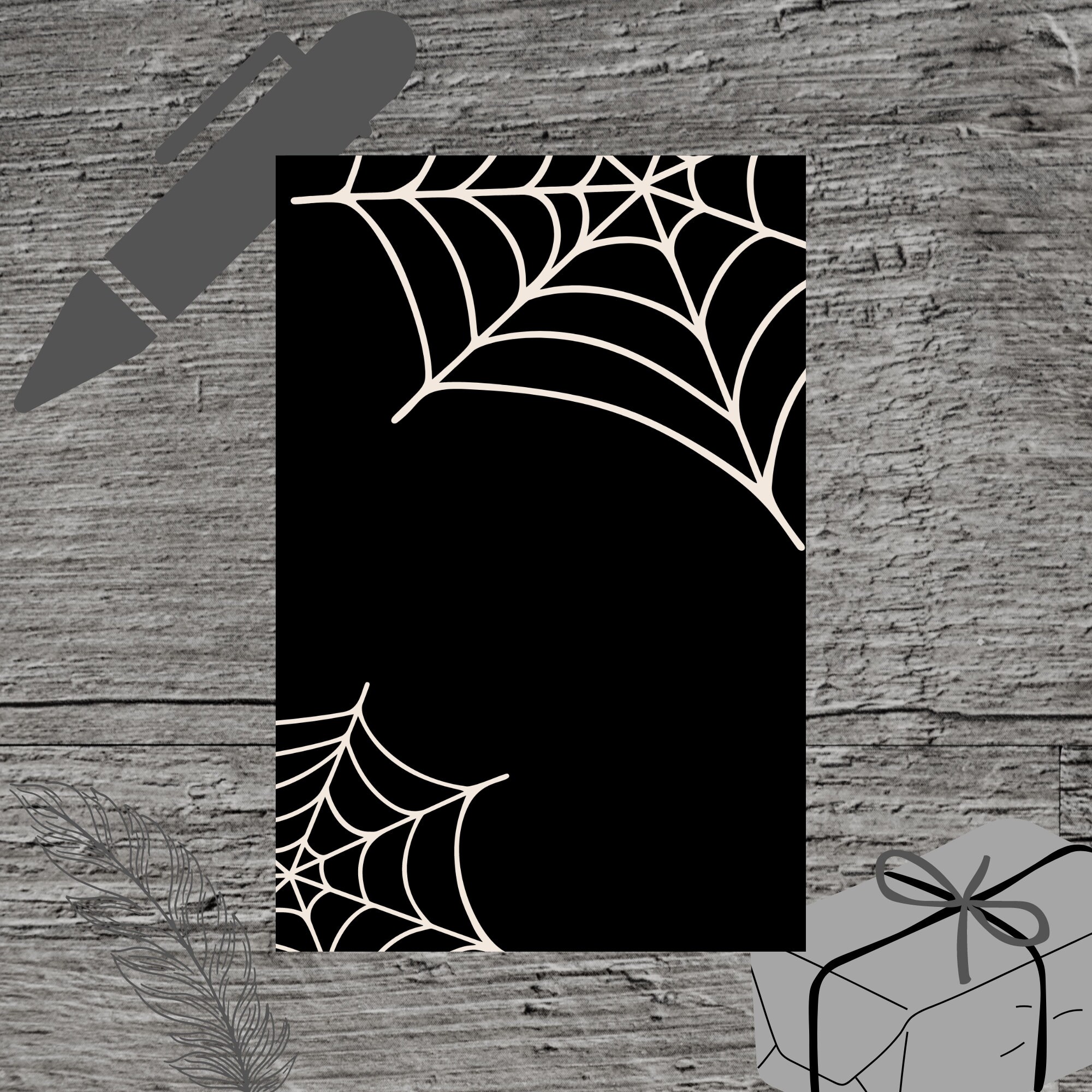 Ghost Theme Birthday Party Invitation Template, Horror Scary Soul Dark ...