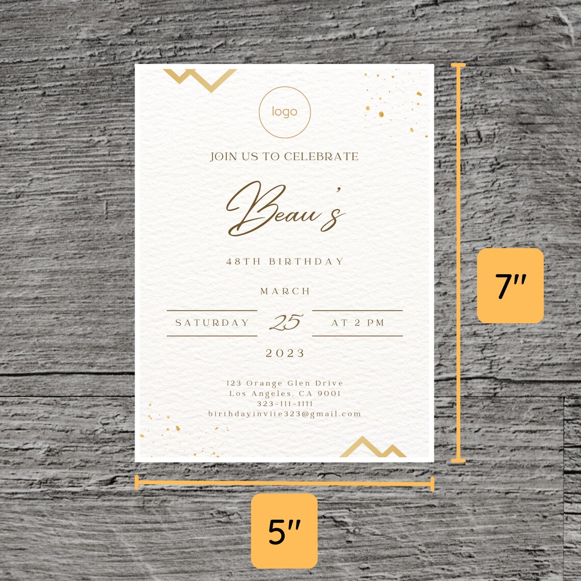 CEO Corporate Theme Birthday Party Invitation Template, President ...
