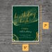 Emerald Birthday for Emma Theme Birthday Party Invitation Template ...