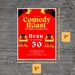 Comedy Roast for Beau (open Mic) Theme Birthday Party Invitation ...