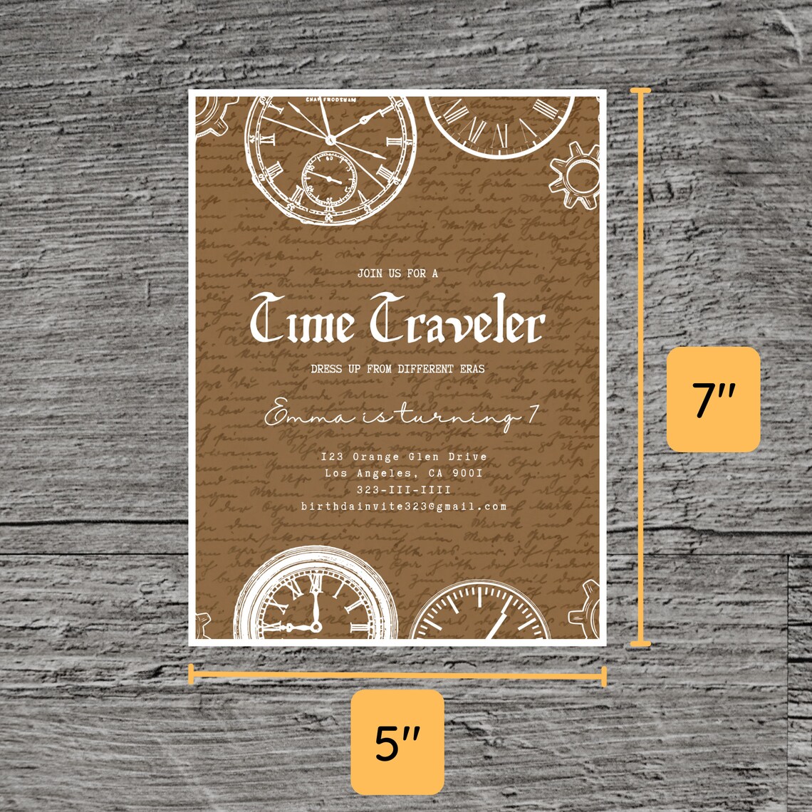 Time Travelers Theme Birthday Party Invitation, Wormhole Paradox Time ...