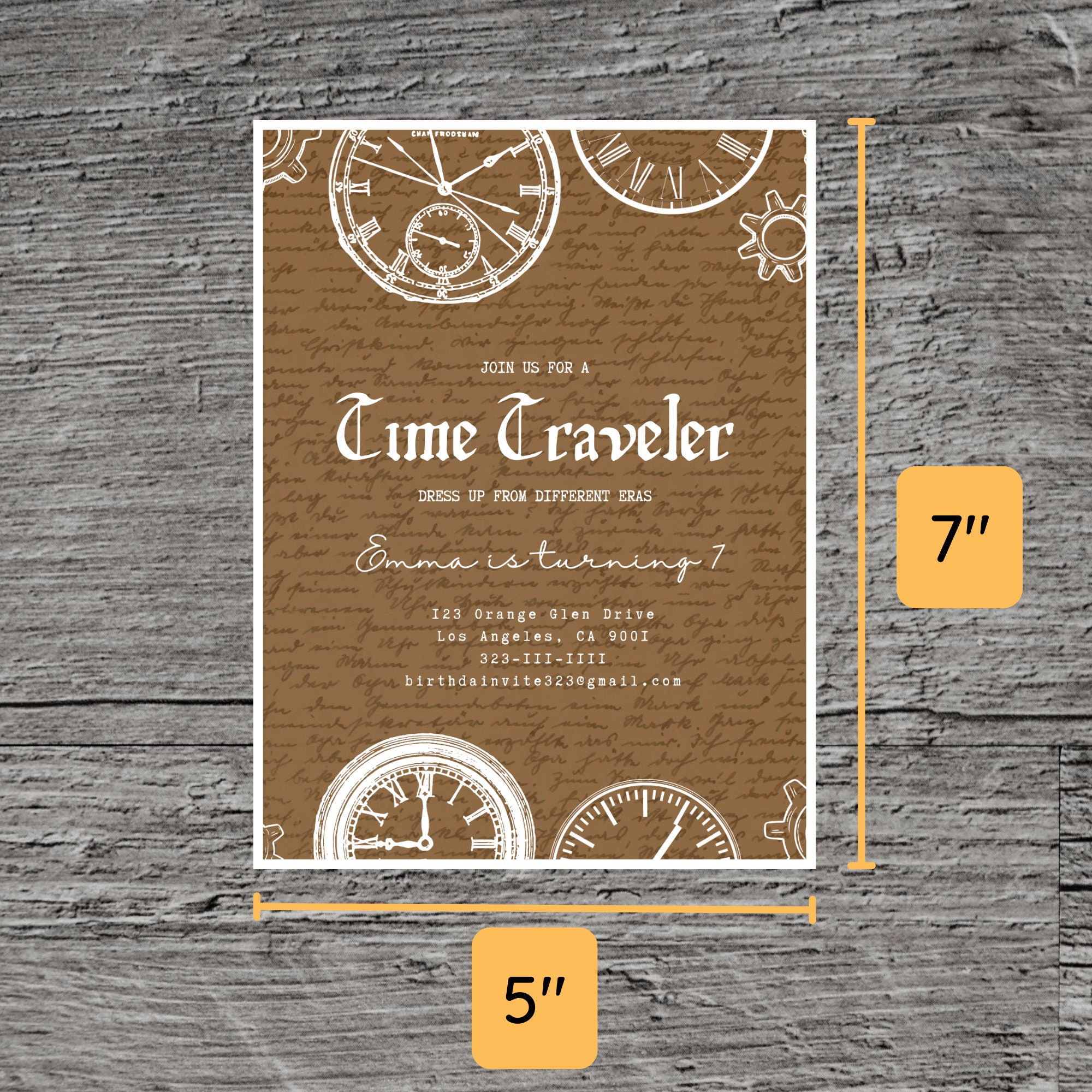 Time Travelers Theme Birthday Party Invitation, Wormhole Paradox Time ...