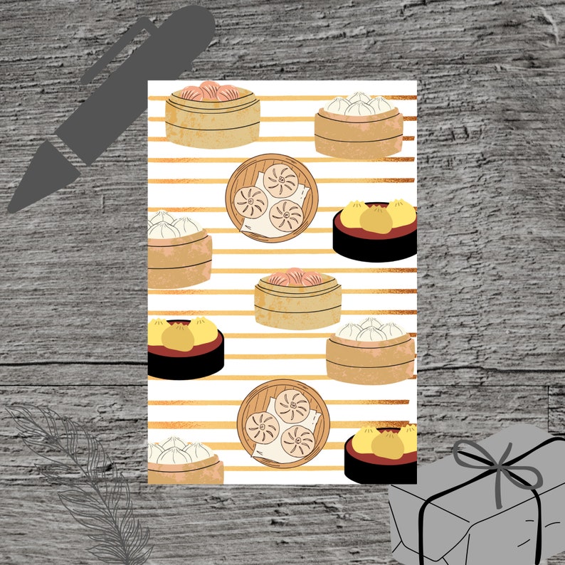 Dim Sum Birthday Party Invitation, Dinner Event Siu Mai Chinese Food ...