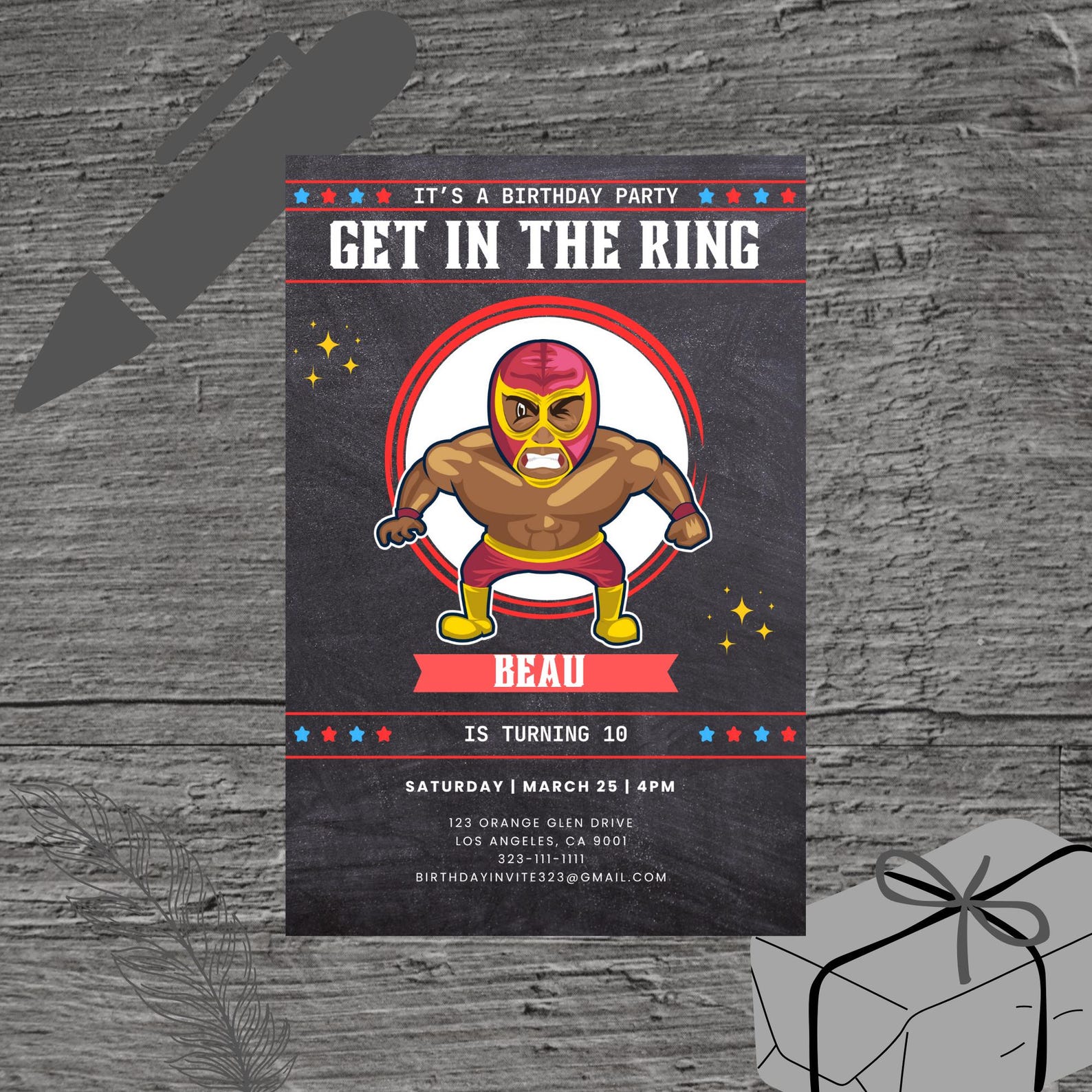 Lucha Libre Wrestling for Beau (mexican Mask) Theme Birthday Party ...