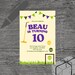 Croquet for Beau Theme Birthday Party Invitation Template, Striker ...