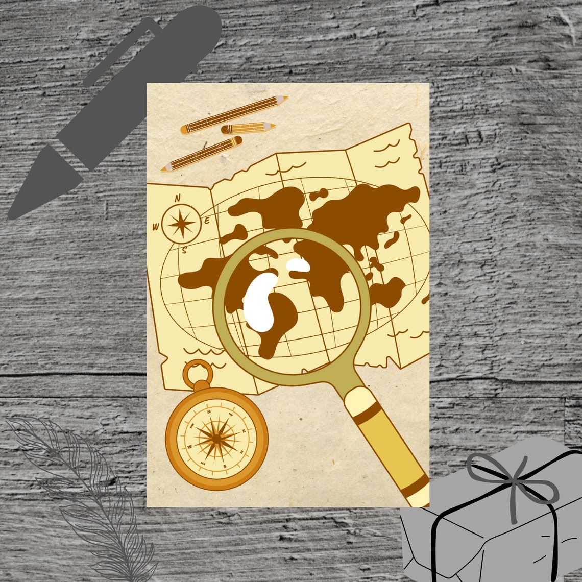 Scavenger Hunt Theme Birthday Party Invitation, Hunting Treasure Hunt ...