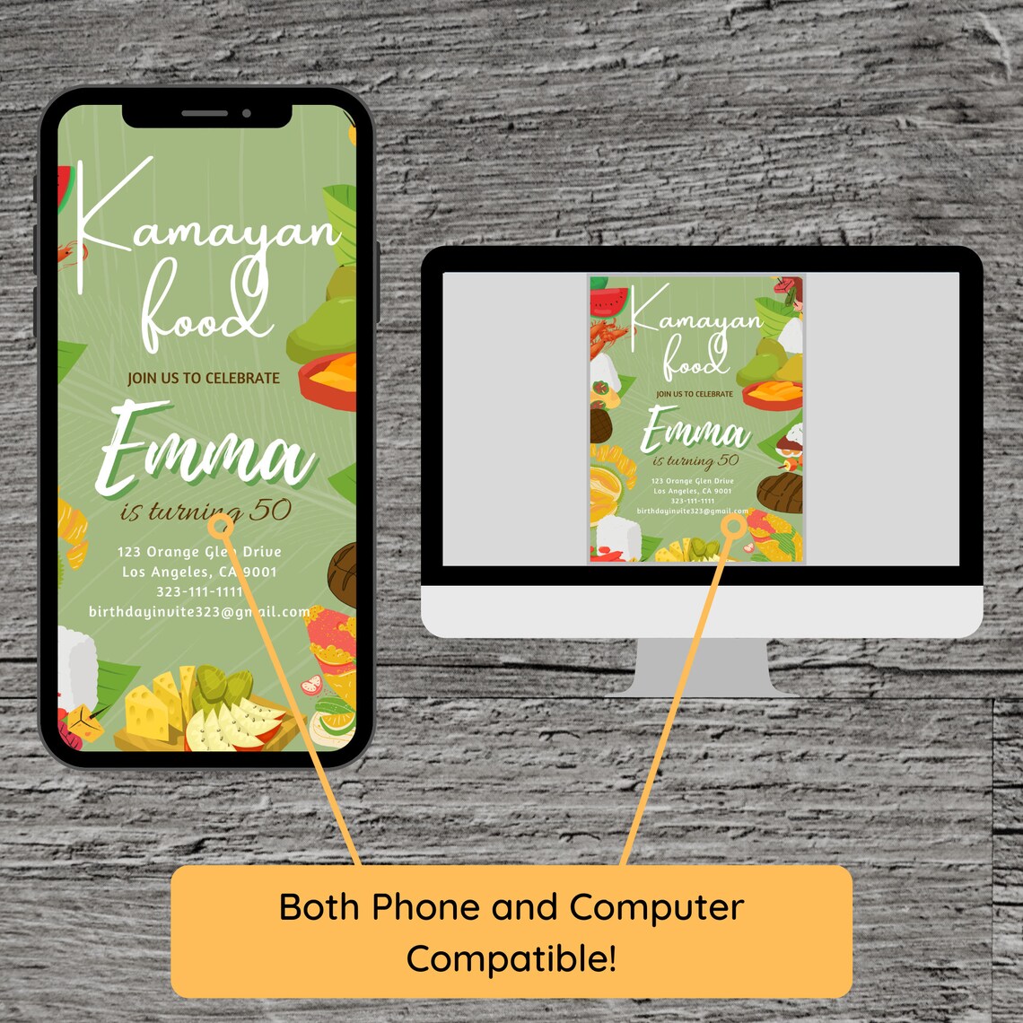 Kamayan Dinner Birthday Party Invitation Menu Asian Filipino - Etsy