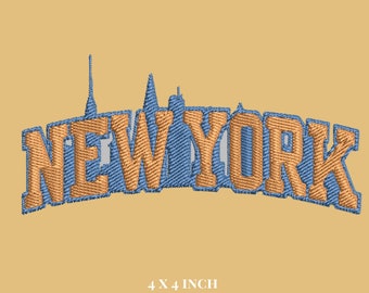 New York Embroidery Design | Etsy