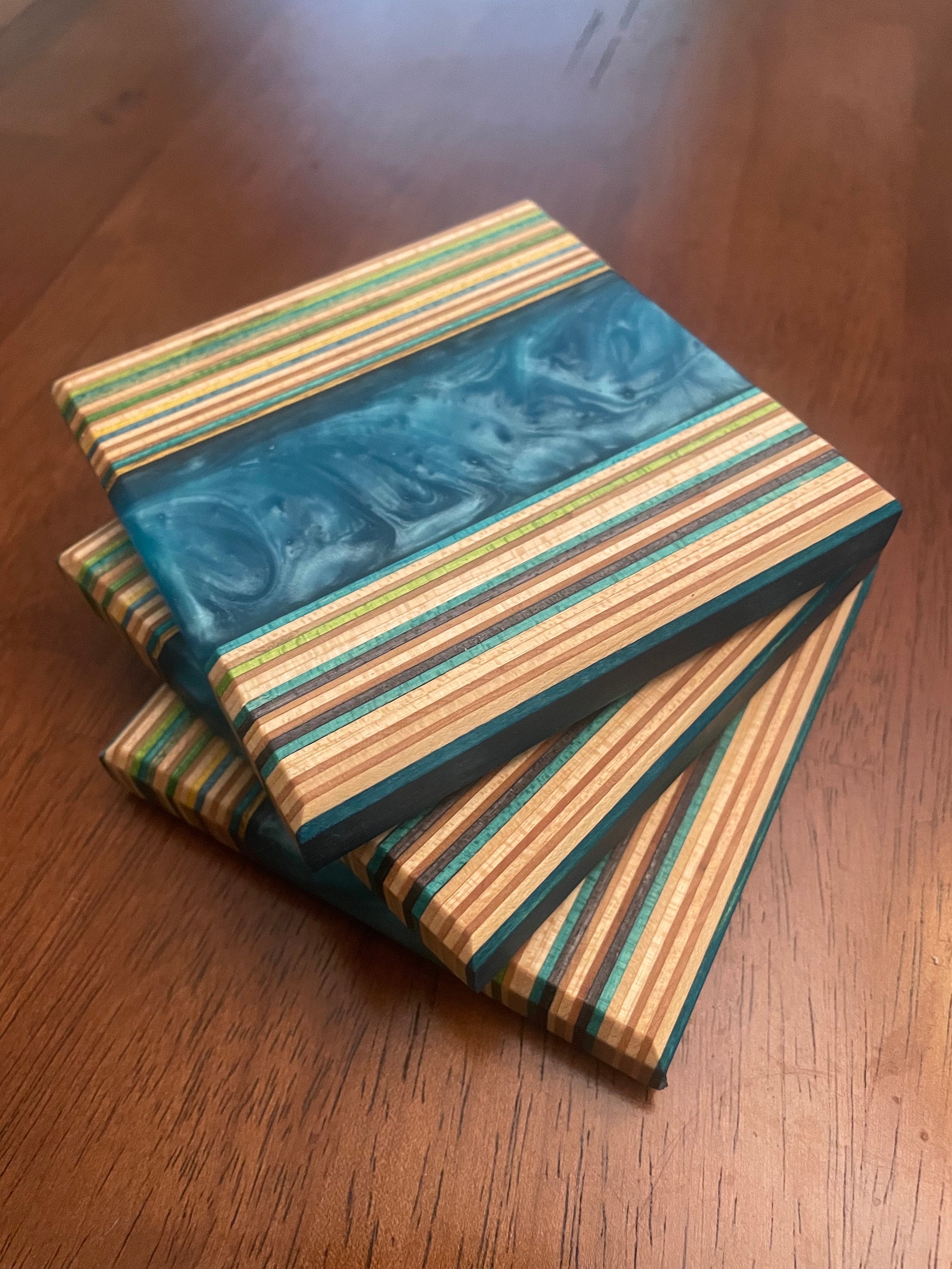 Recycled Skateboard Coasters - Etsy