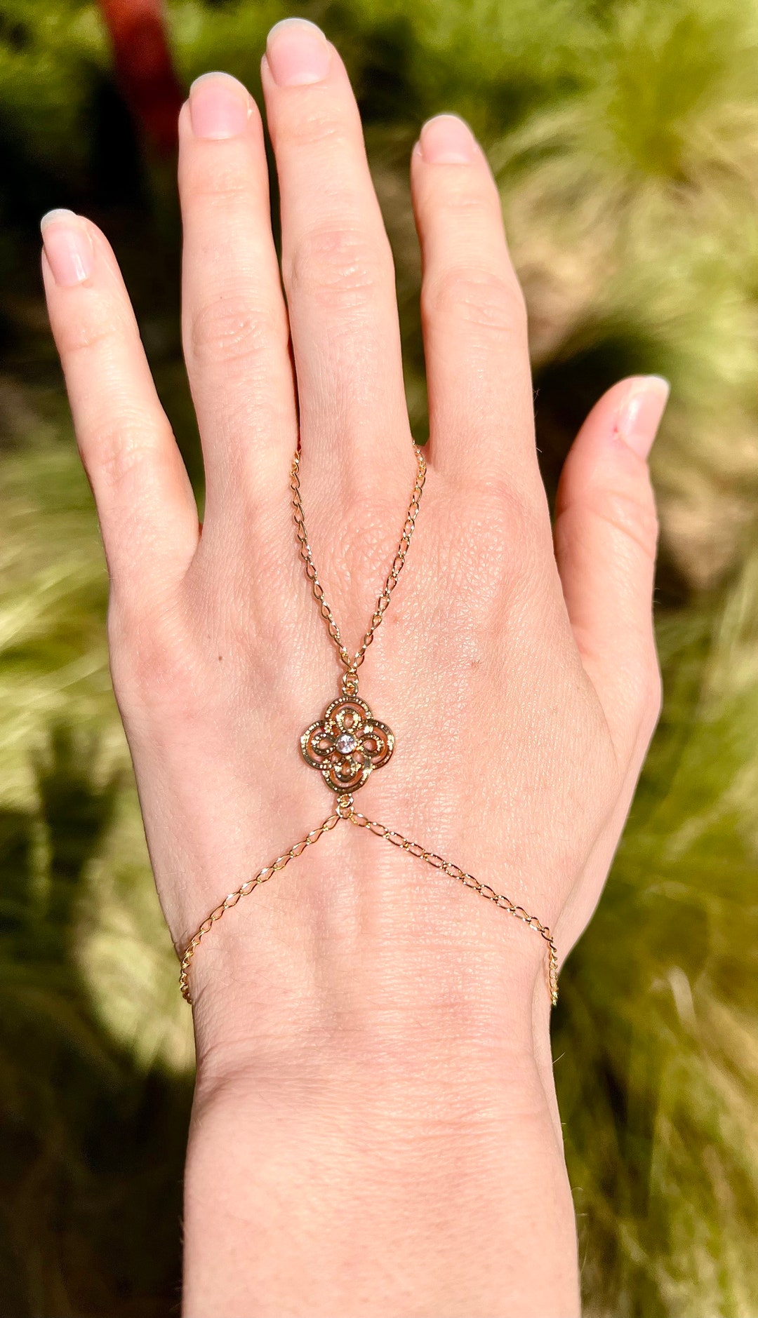 Celtic Knot Hand Chain - Etsy