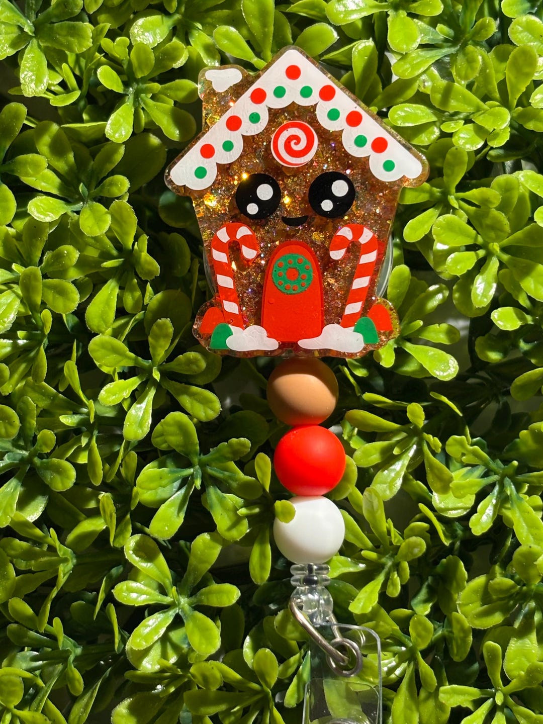 Gingerbread House Badge Reel|christmas Badge Reel||nurse Badge Reel ...