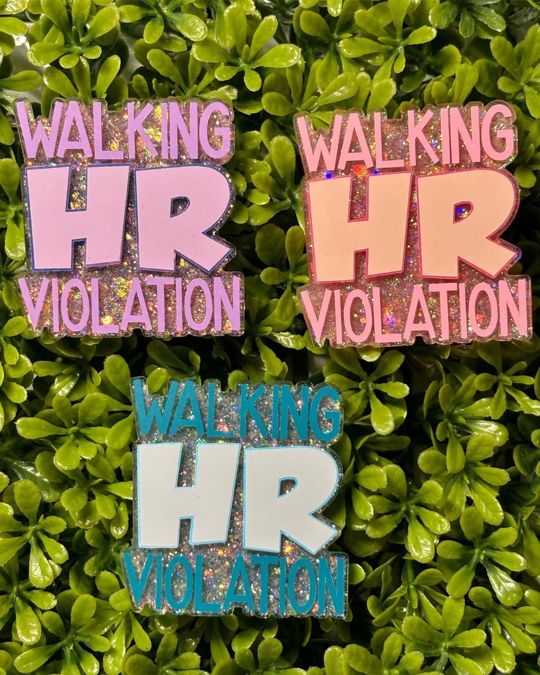 Walking HR Violation Badge Reel|hr Badge Reel|nurse Badge Reel|teacher ...