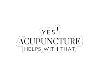 Chinese Acupuncture Sticker - Etsy