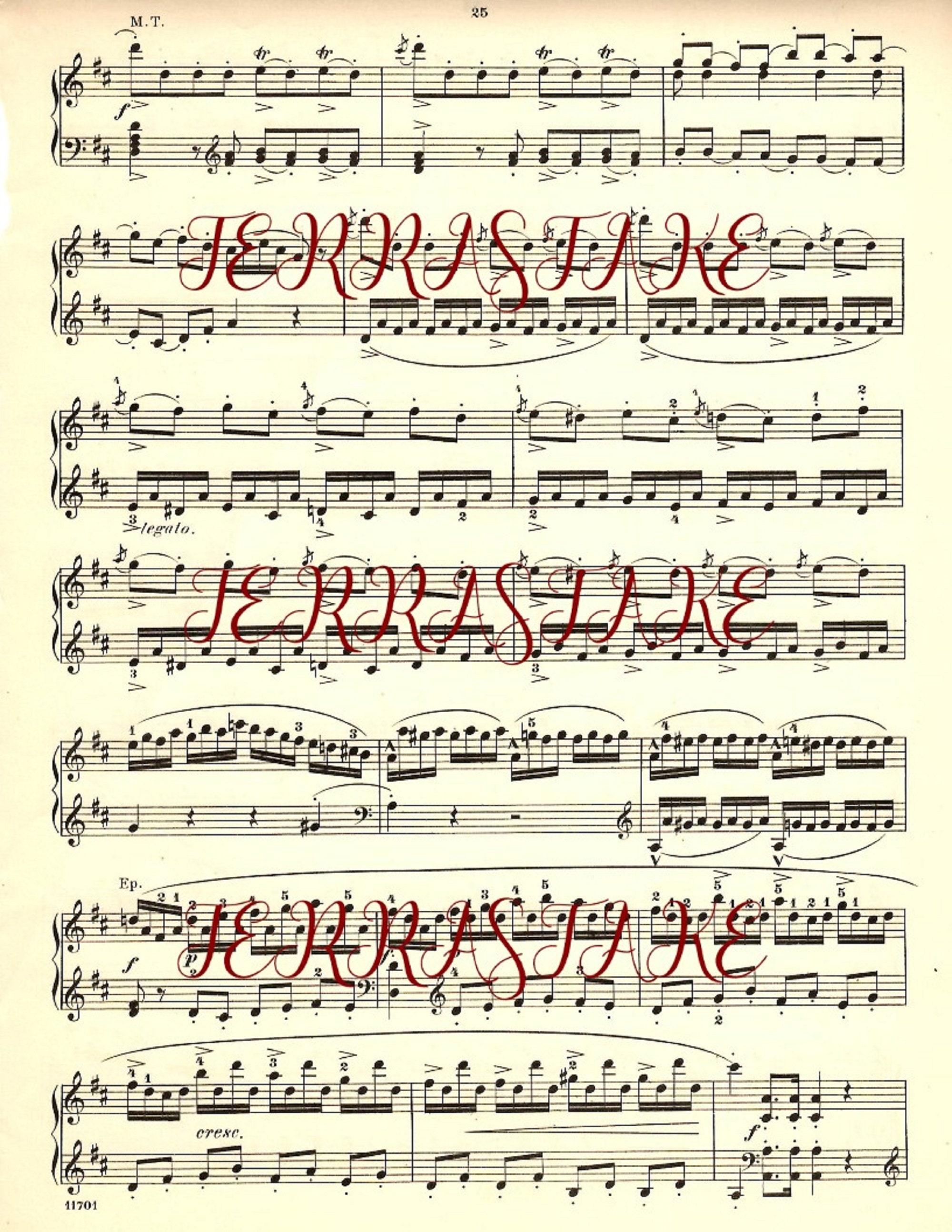 1895 Vintage Music Sheets Schirmer's Digital Prints, Background Pages ...