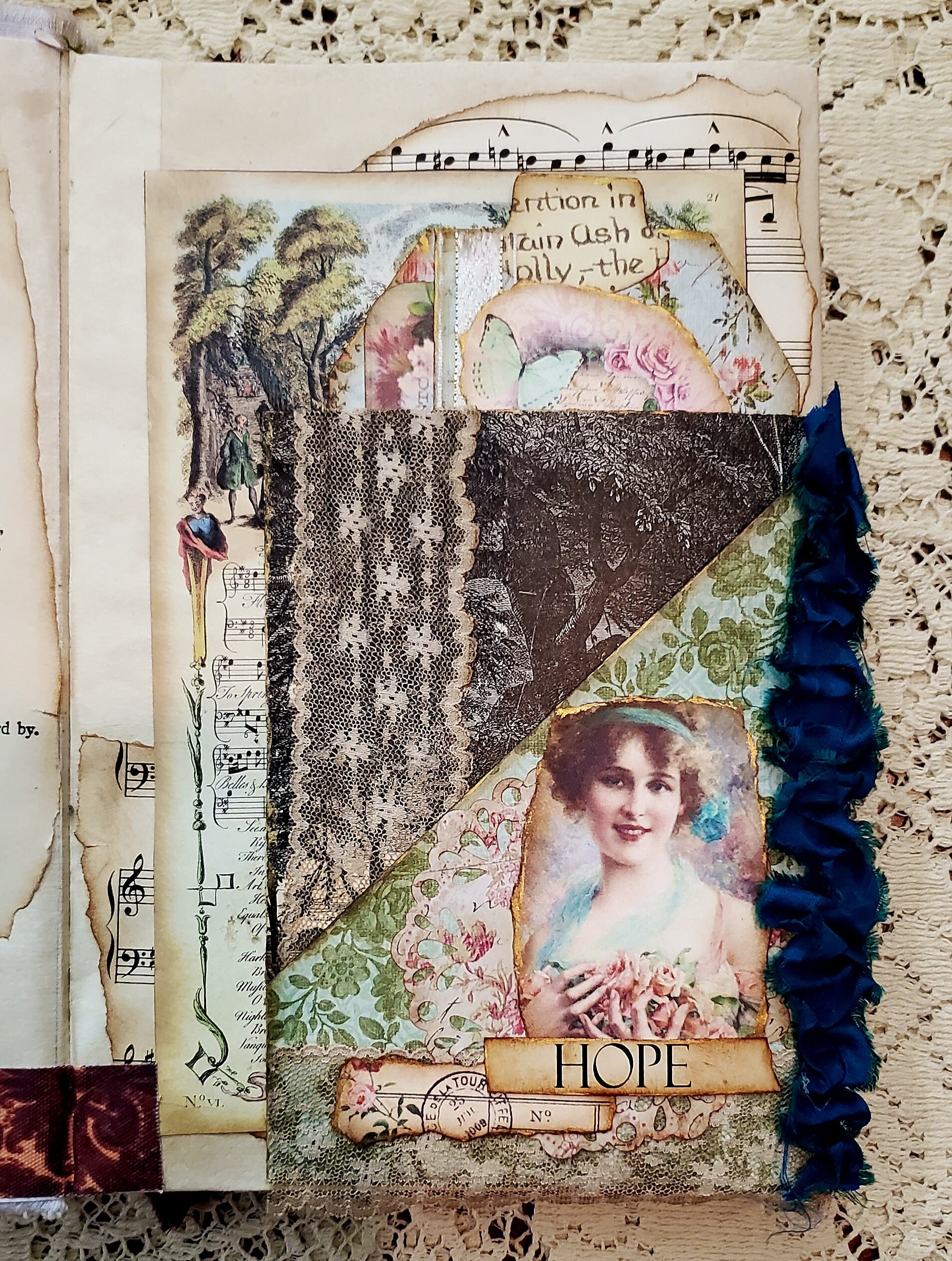 Pink Rose Vintage Folio Handmade - Etsy