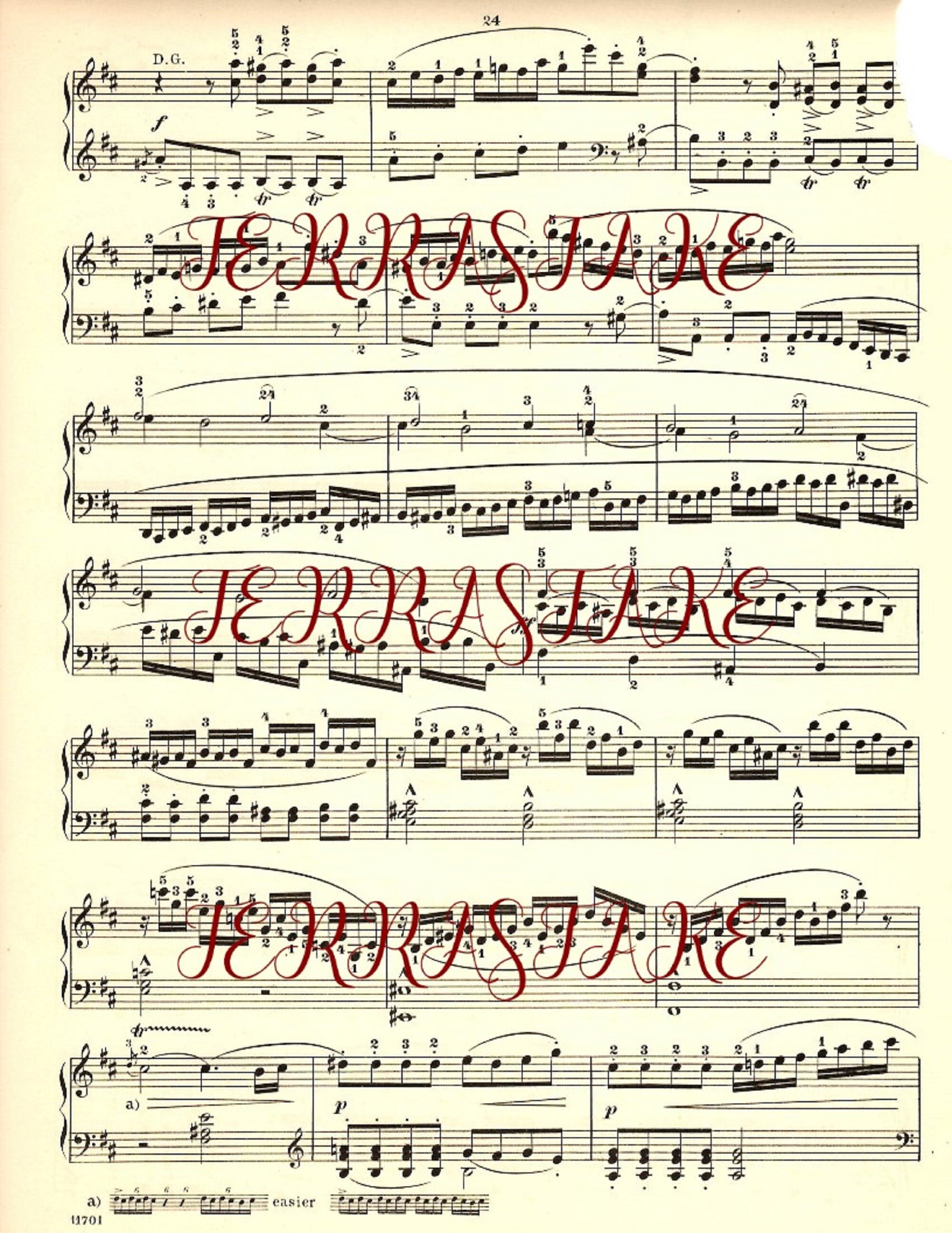 1895 Vintage Music Sheets Schirmer's Digital Prints, Background Pages ...