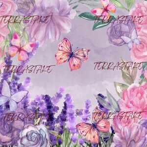 Watercolor Butterfly Garden Digital Kit for Junk Journals/art Journals ...