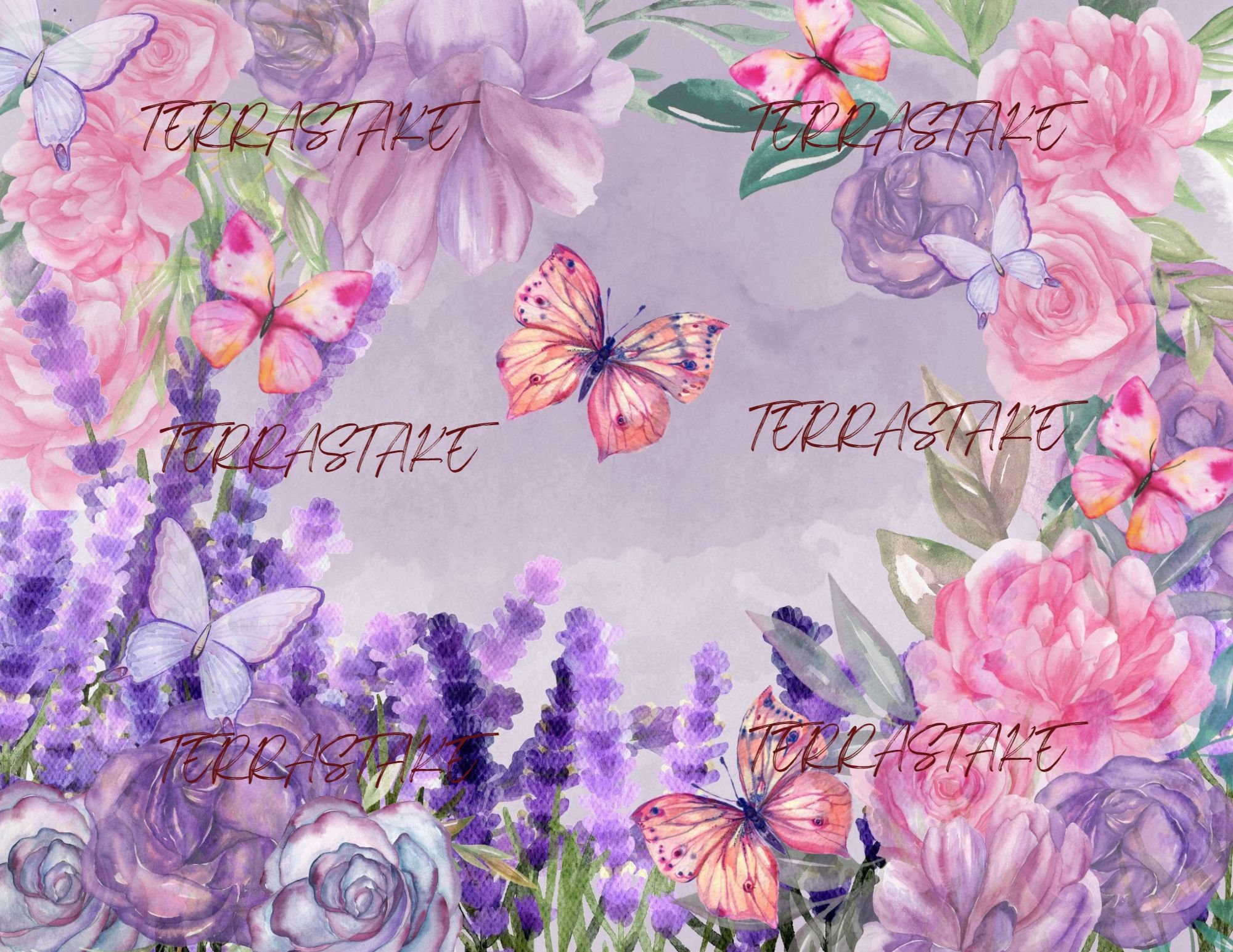 Watercolor Butterfly Garden Digital Kit for Junk Journals/art Journals ...