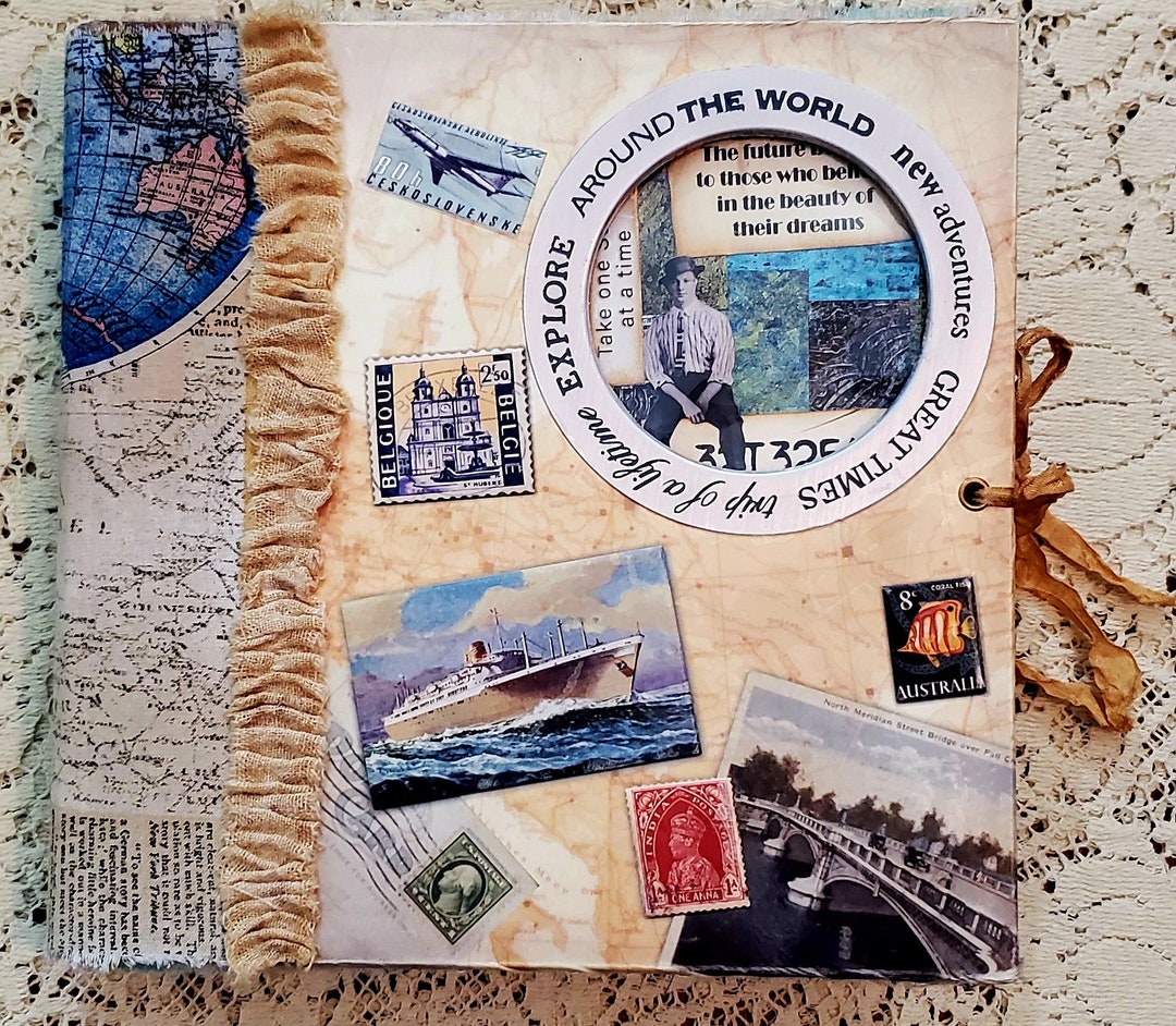 Chunky Handmade Vintage Junk Journal - Etsy