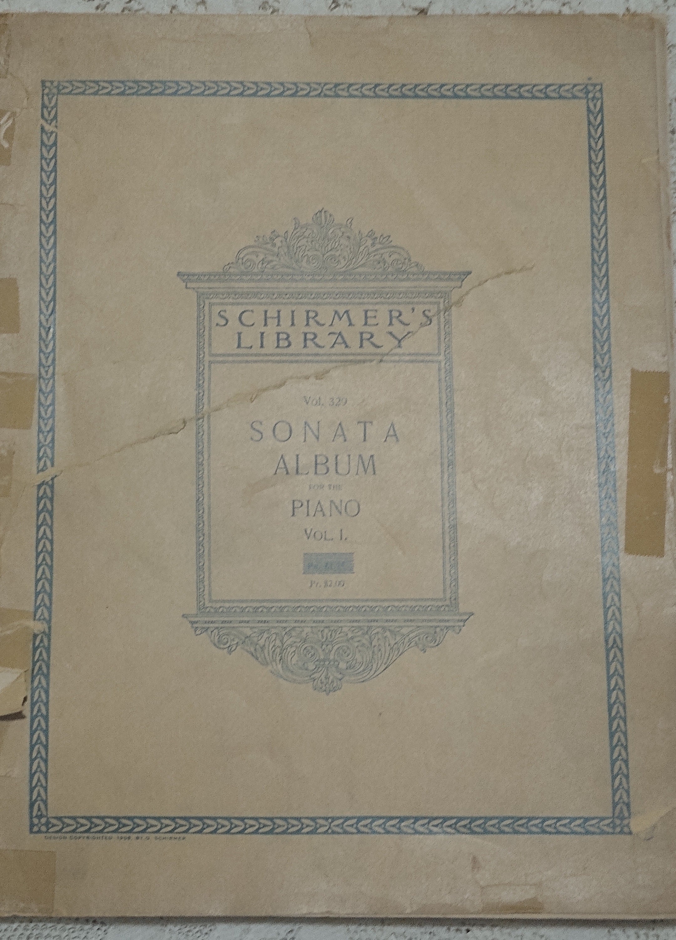 1895 Vintage Music Sheets Schirmer's Digital Prints, Background Pages ...