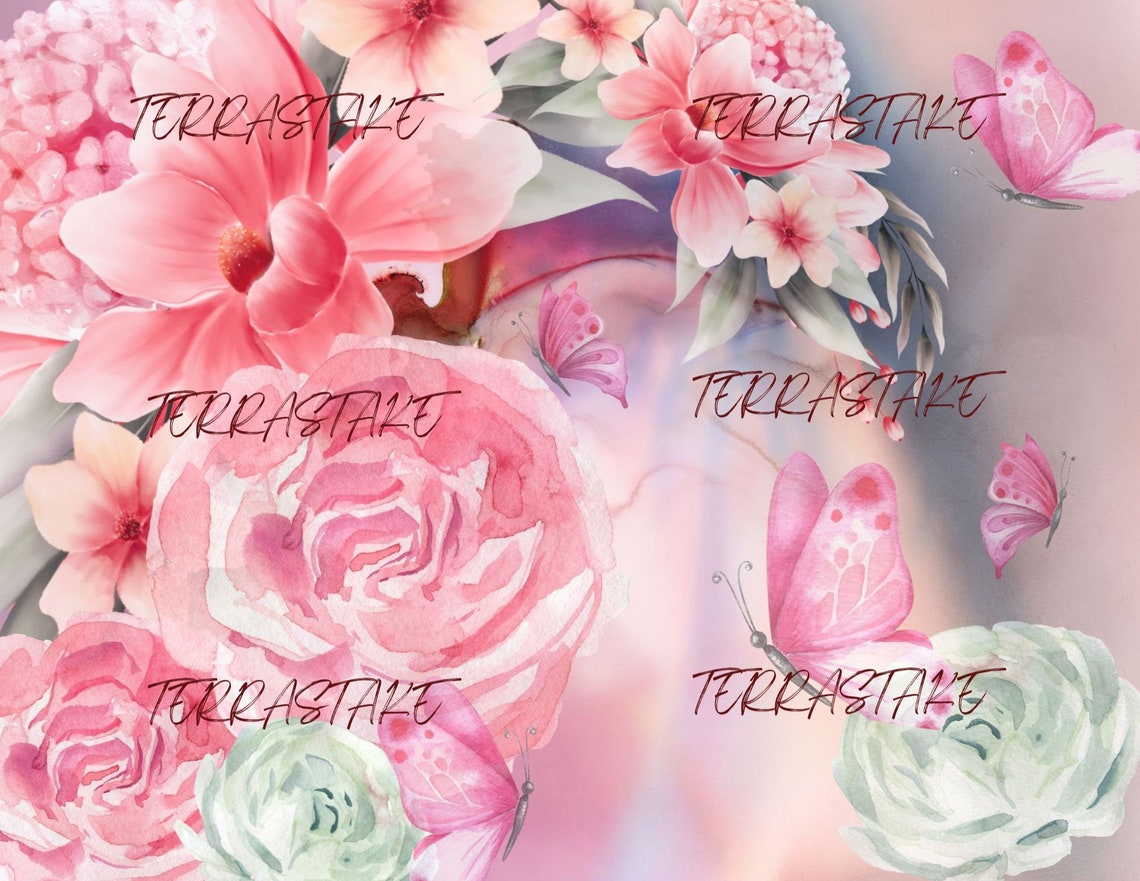 Watercolor Butterfly Garden Digital Kit for Junk Journals/art - Etsy