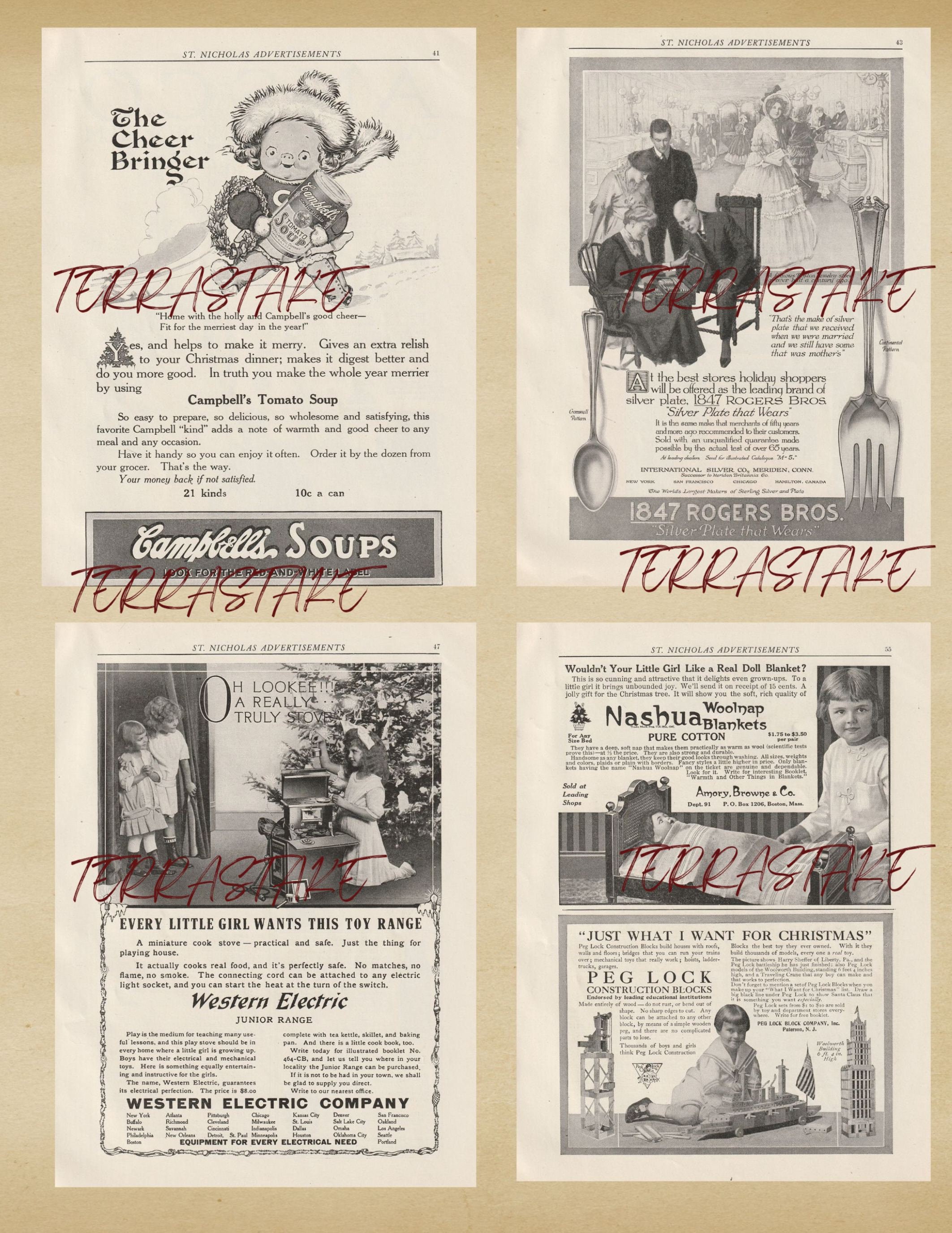 Antique Magazine Adverts & Personal Ads Digital Kit 22 Pages, 76 Images ...