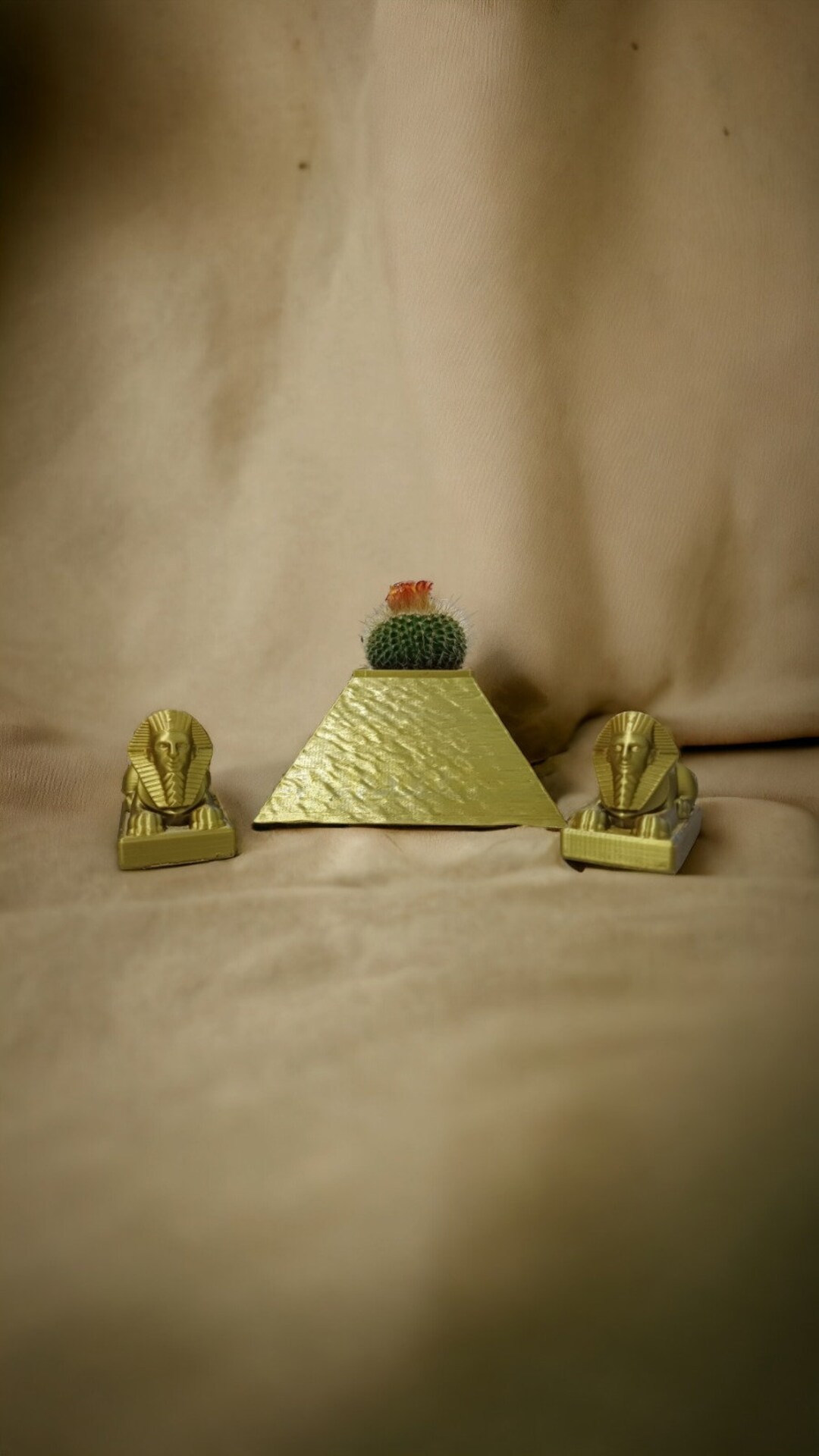 Gold&silver Pyramid Plant Pot Set - Etsy