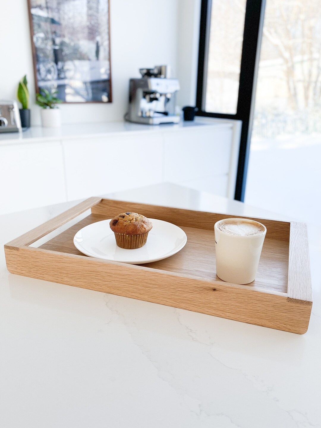 The White Oak Tray Wooden Tray Scandinavian Tray Modern - Etsy