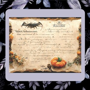 5 Vintage Halloween Themed Printable Signatures PNG Vol. 2 | Junk ...
