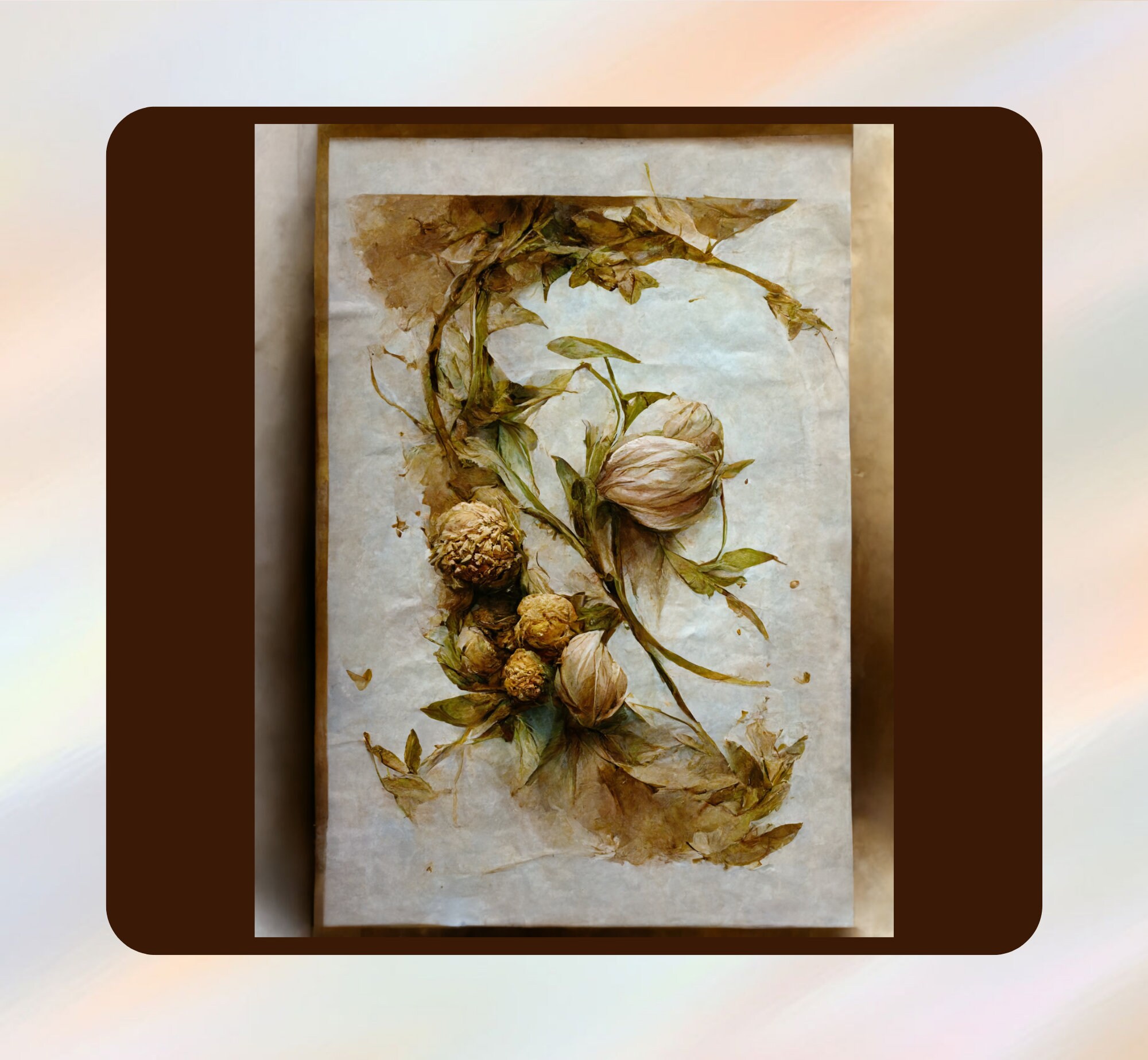 Vintage Botanical Parchment Paper PDF Vol. 3 | Junk Journal Signatures ...