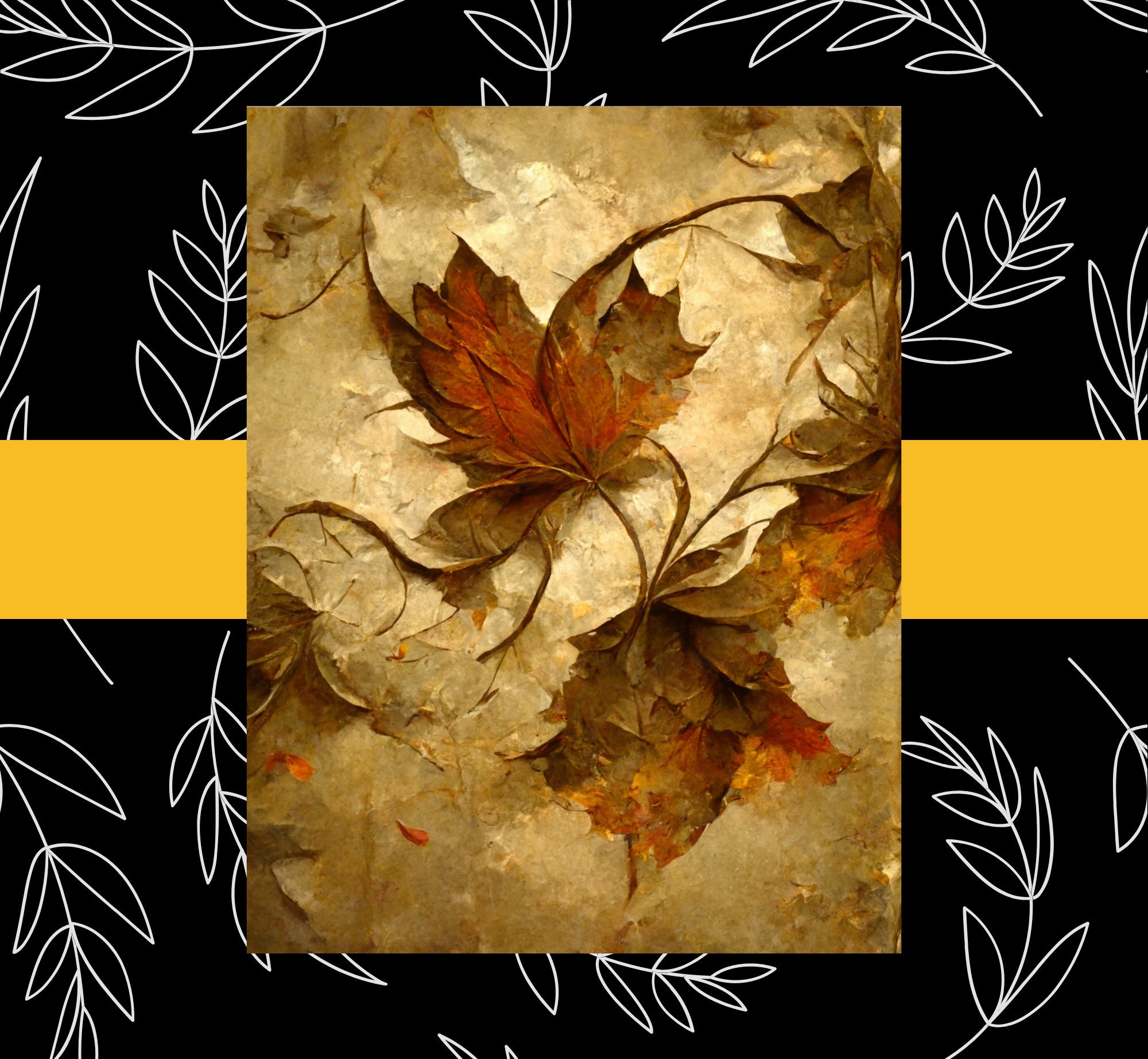 10 Vintage Fall Printable Pages PNG Art Nouveau Style Vol2 Junk ...