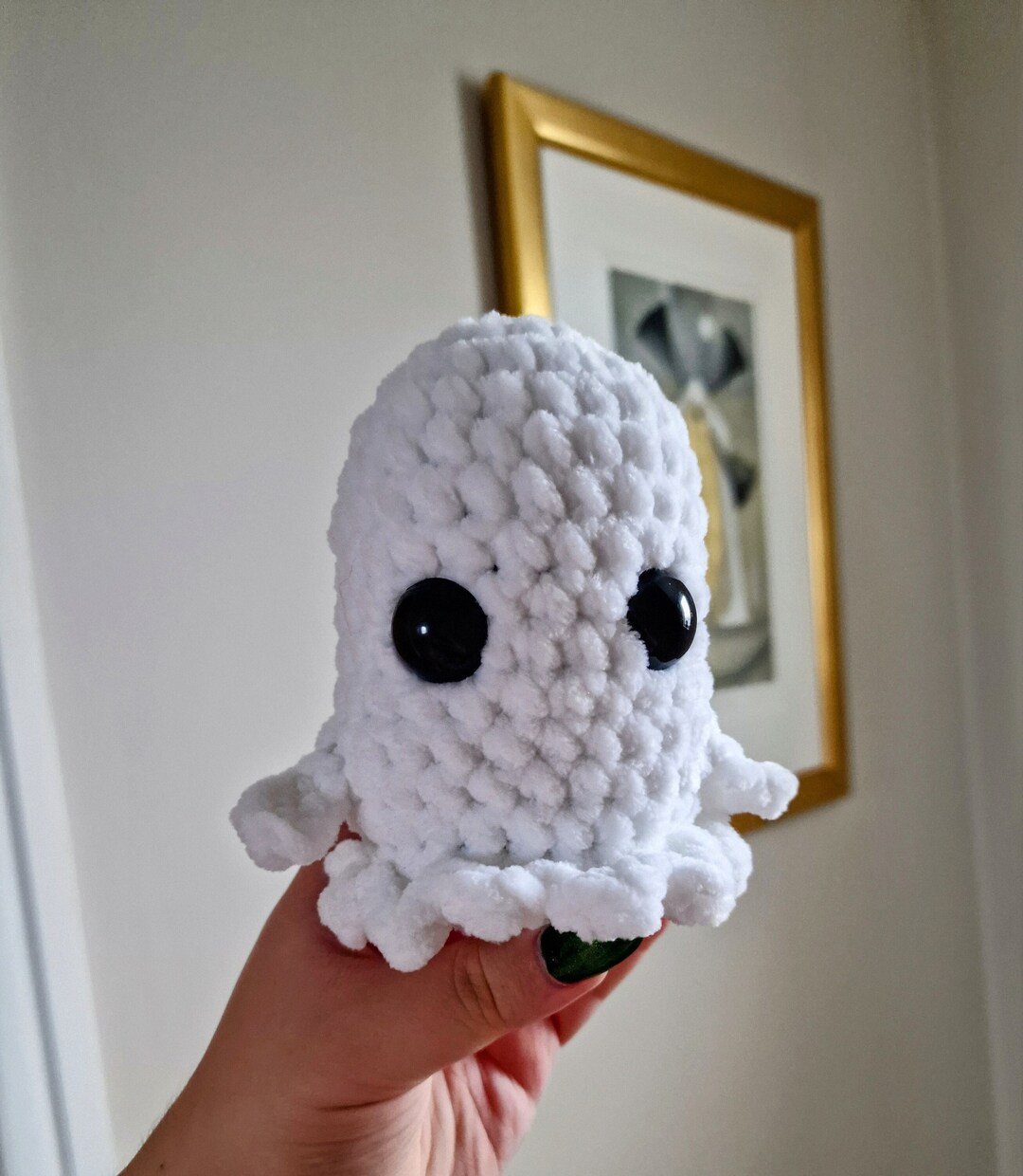 Ghost Plushie, Spooky Amigurumi Plush, Crochet Sensory Toy, Best Friend ...
