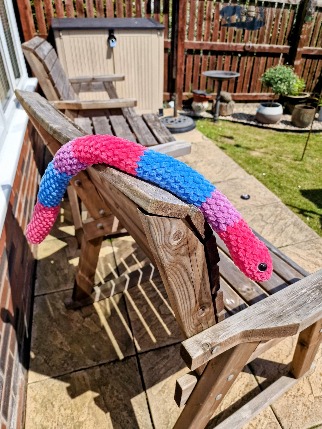Bi Pride Flag, Amigurumi Snake, Pride Snake, LGBTQ Plushie, Best Friend ...