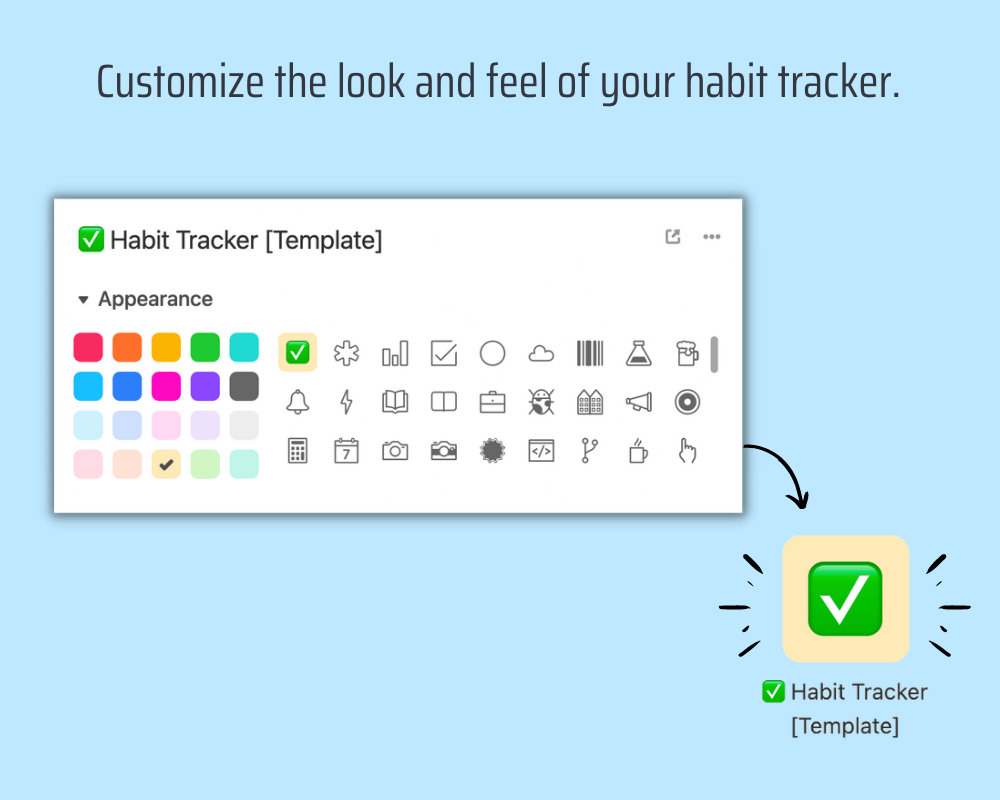 Streamlined Habit Tracker | Beautiful Digital Spreadsheet | Easily Log ...