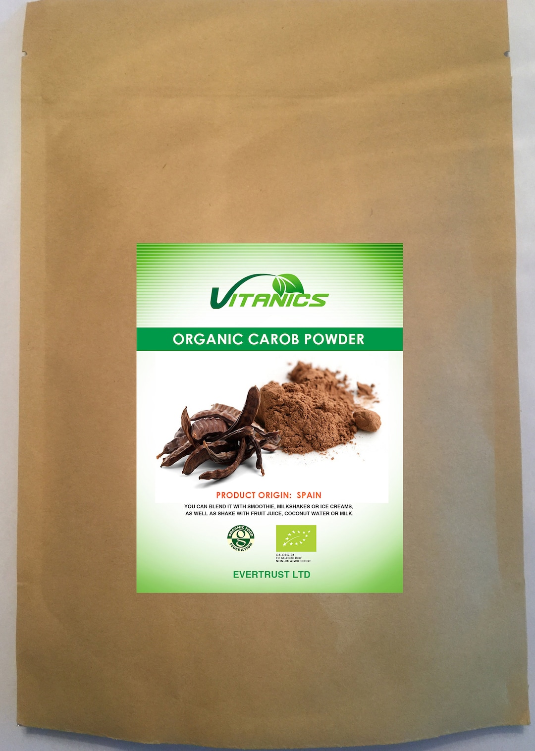 Raw Organic Carob Powder - Etsy