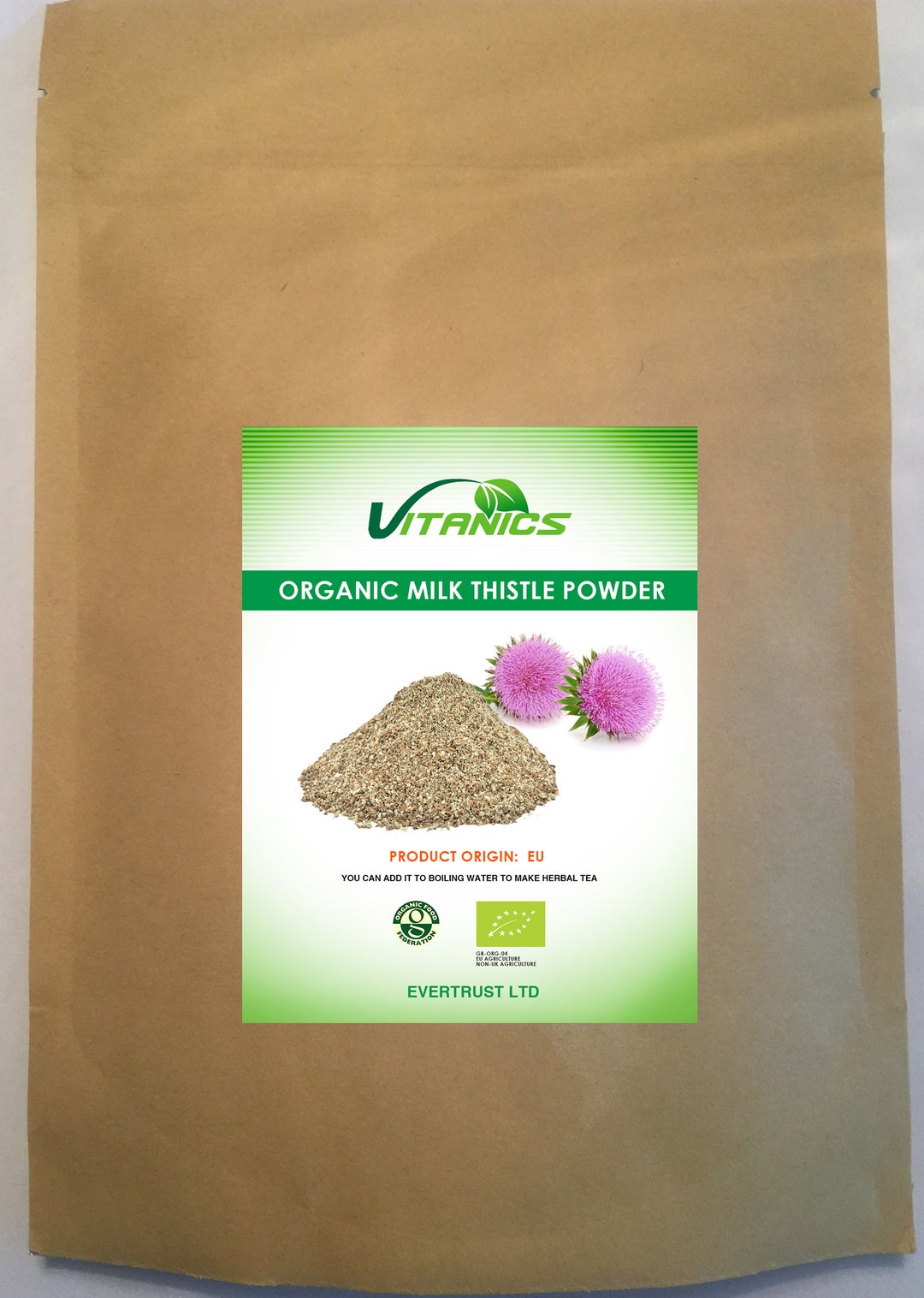 Organic Milk Thistle Powder - Etsy