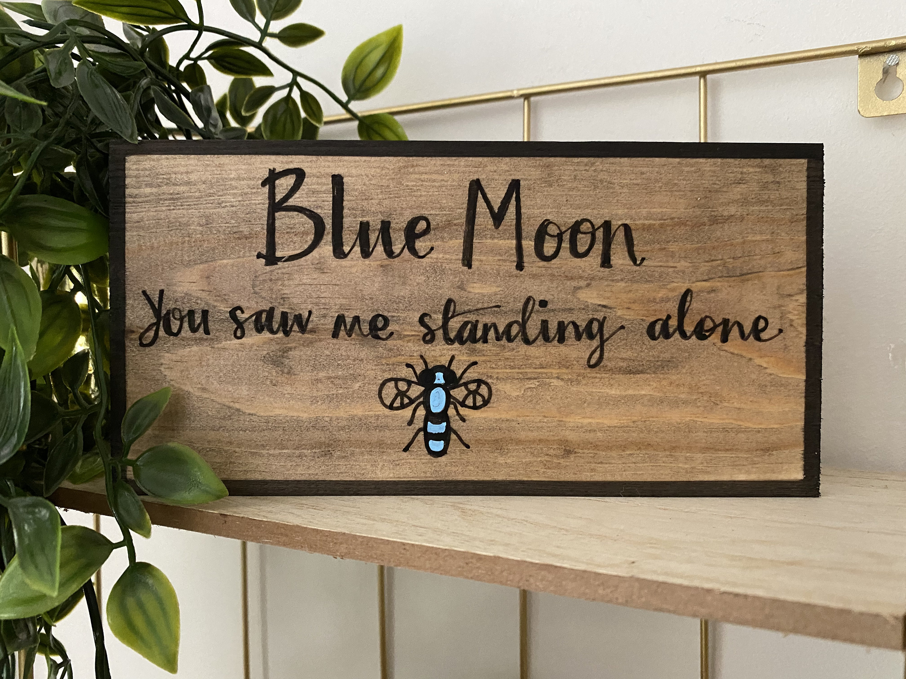 Blue Moon Gift Plaque Blue Moon Gift Manchester City Gift - Etsy UK