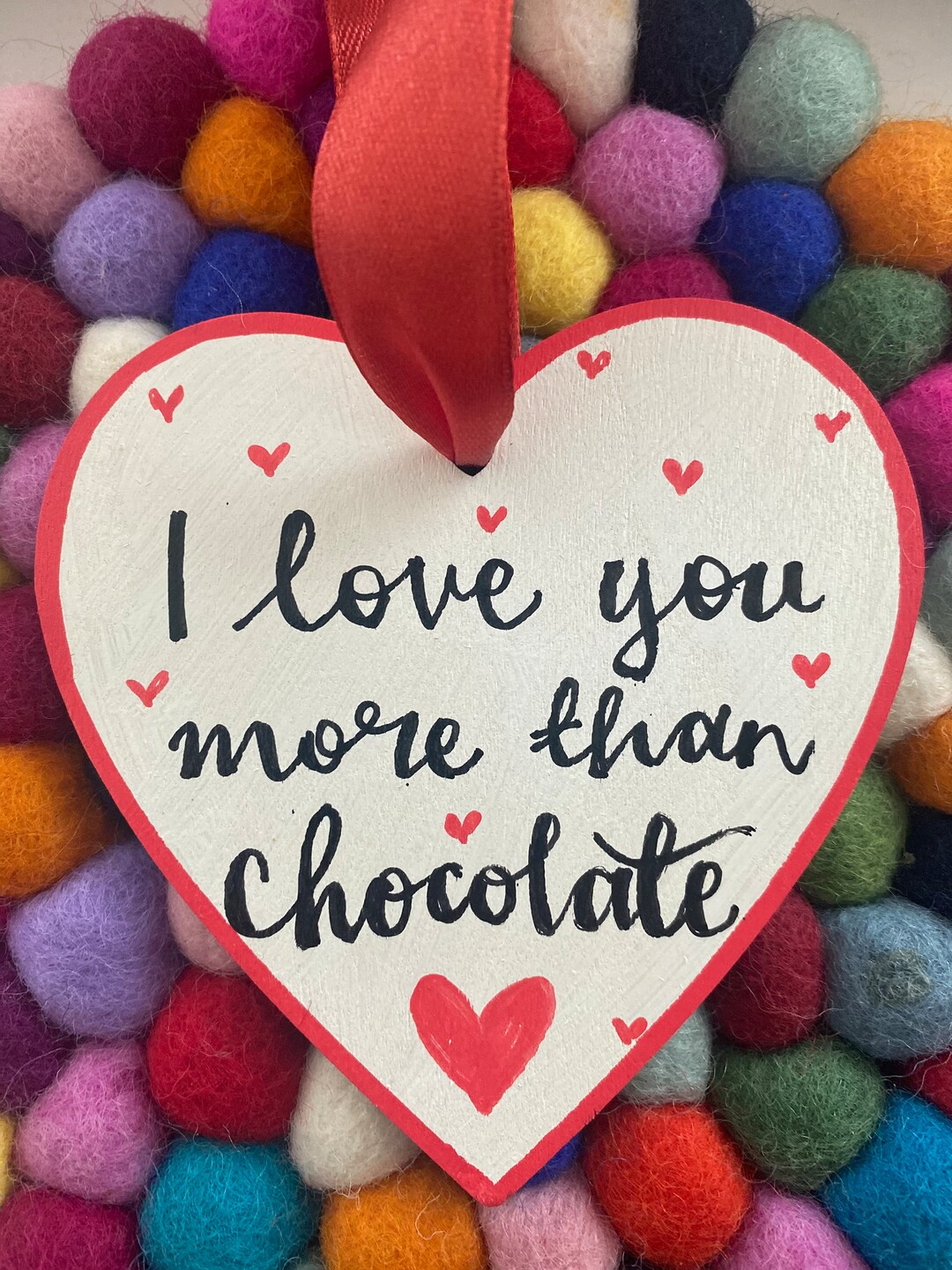 I Love You More Than Chocolate/ I Love You/ Valentines Gift/valentine ...