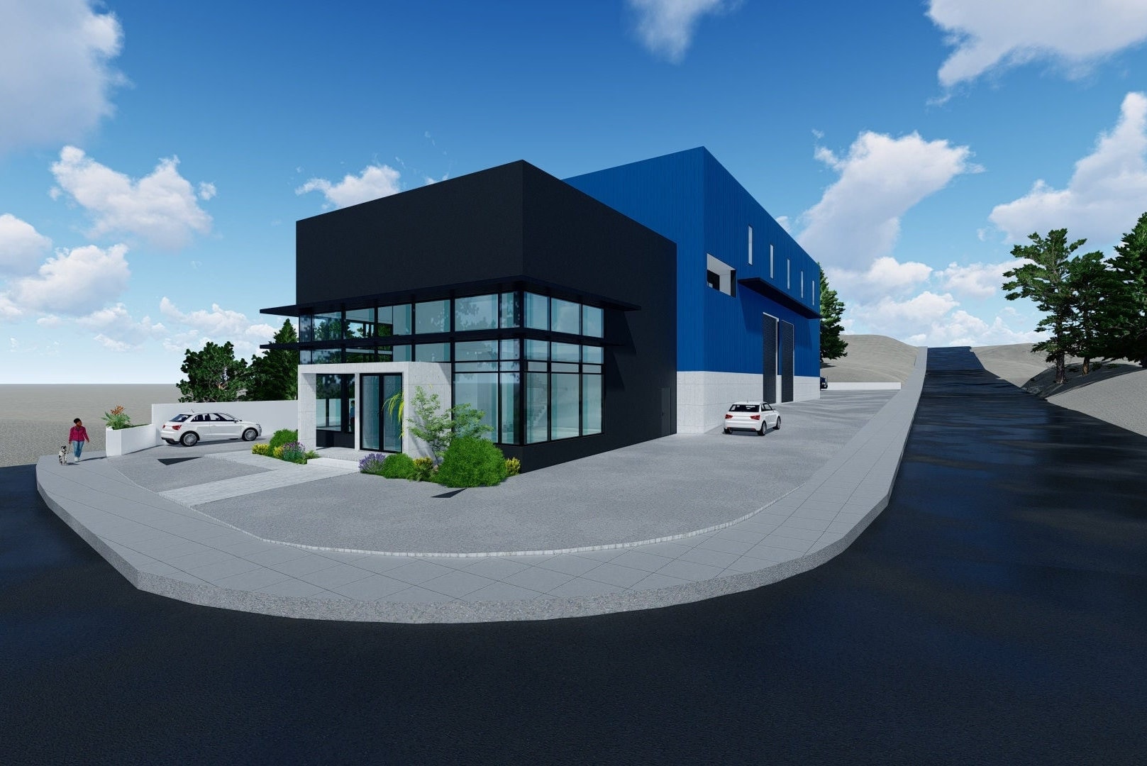 Industrial Building Architectural Plans With Adjustable Areas for Your ...