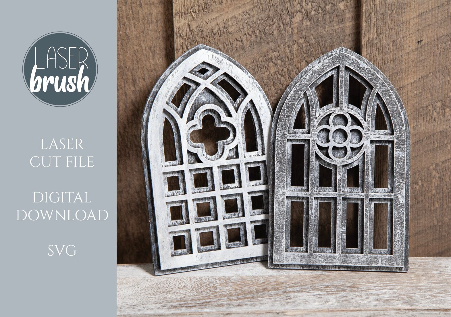 Arch Window SVG Laser Cut File SVG Vintage Cathedral Window | Etsy ...