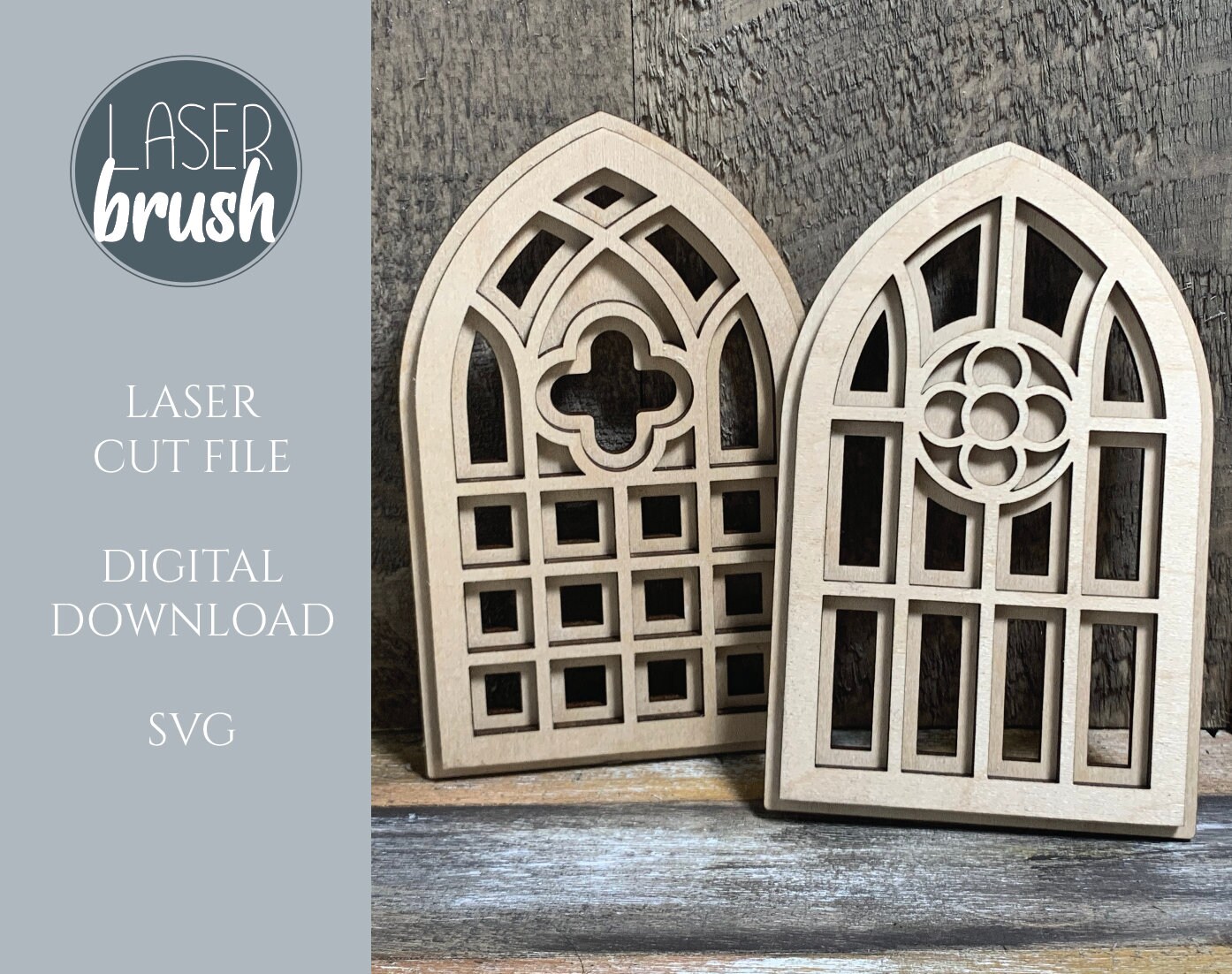 Arch Window SVG Laser Cut File SVG Vintage Cathedral Window | Etsy ...