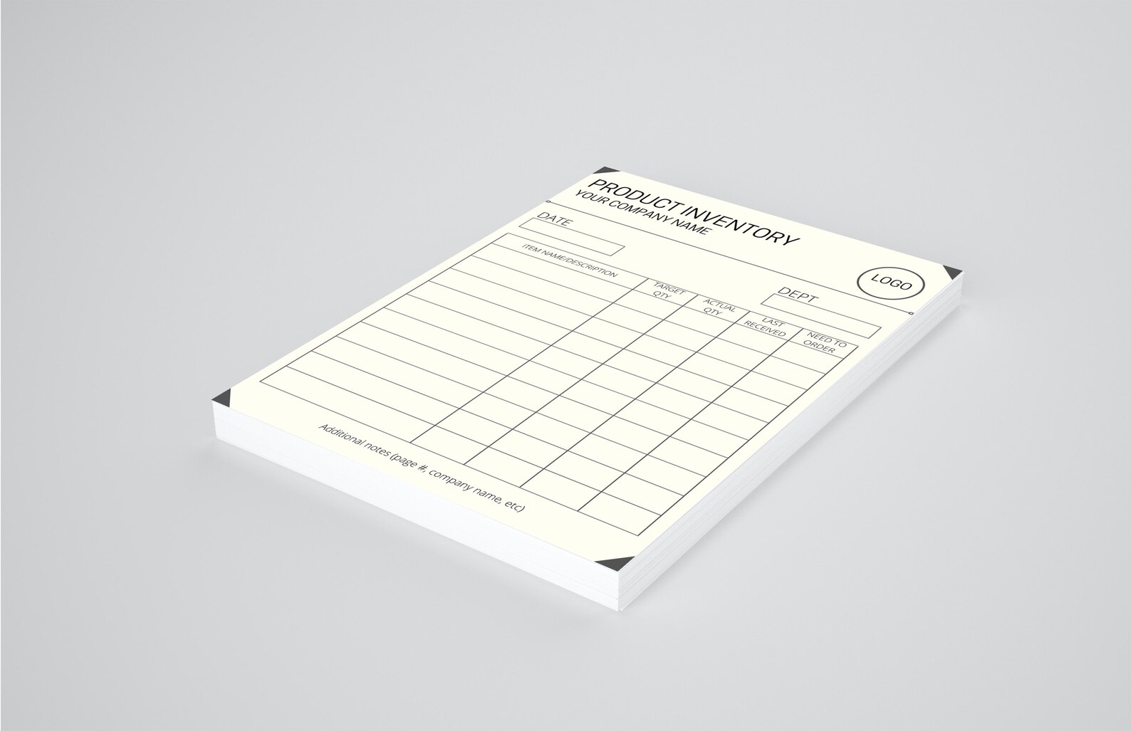 Inventory Tracking Form Canva Template for Inventory Management, Small ...