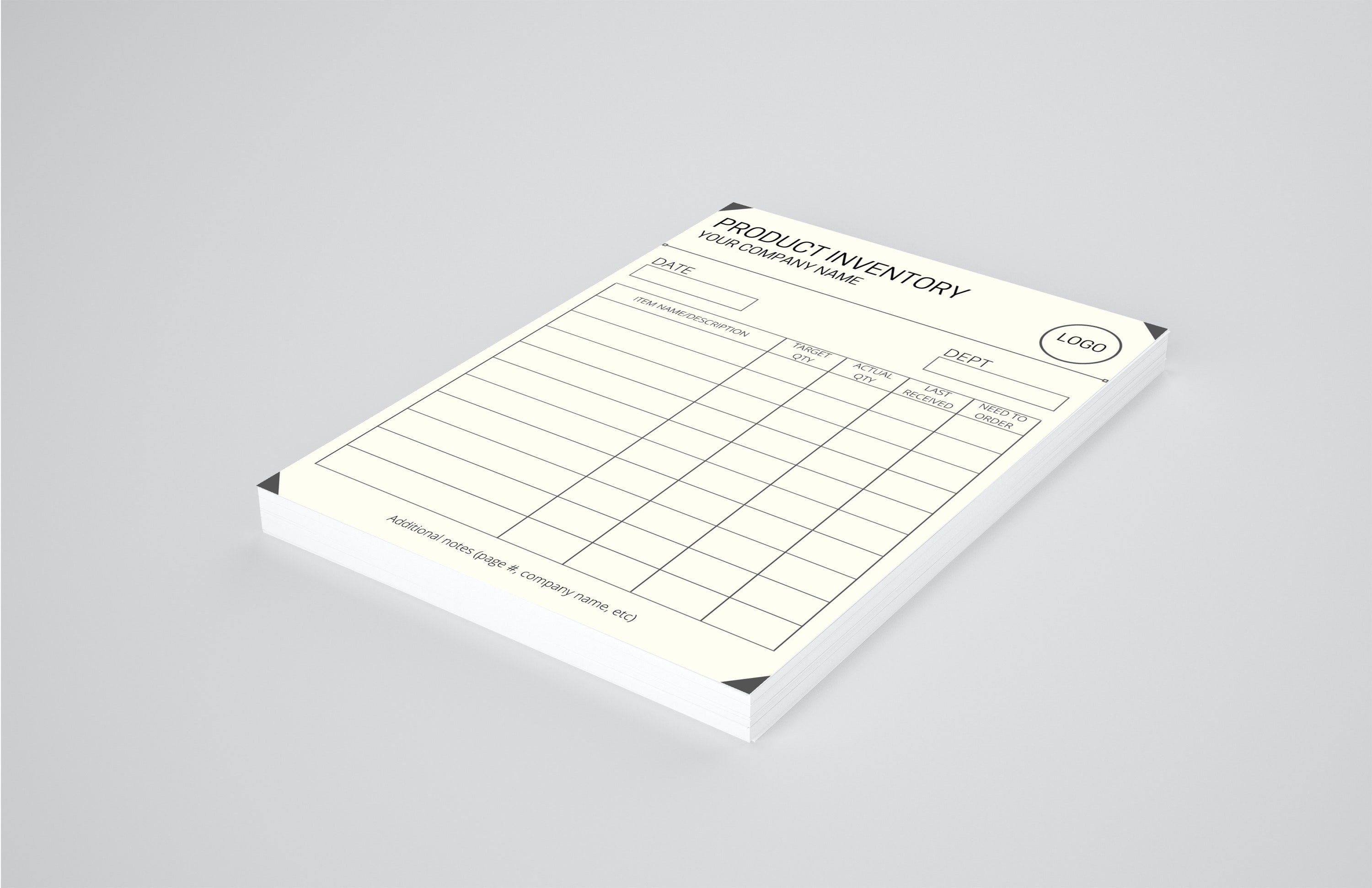 Inventory Tracking Form Canva Template for Inventory Management, Small ...