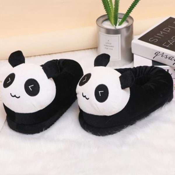 Panda Slippers - Etsy