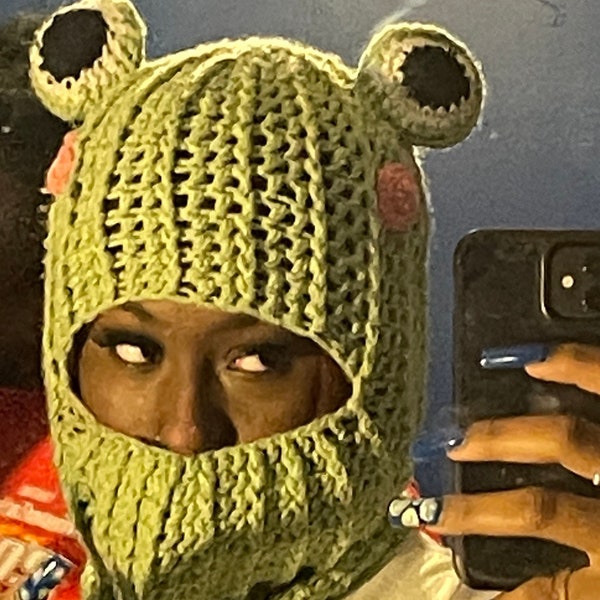 Frog Mask - Etsy