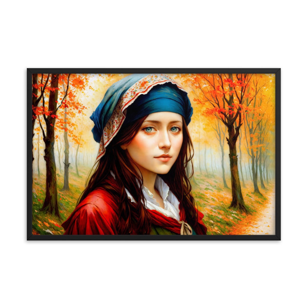 Beautiful Portrait of a Medieval Girl Wall Art Home and Office Decor - Etsy