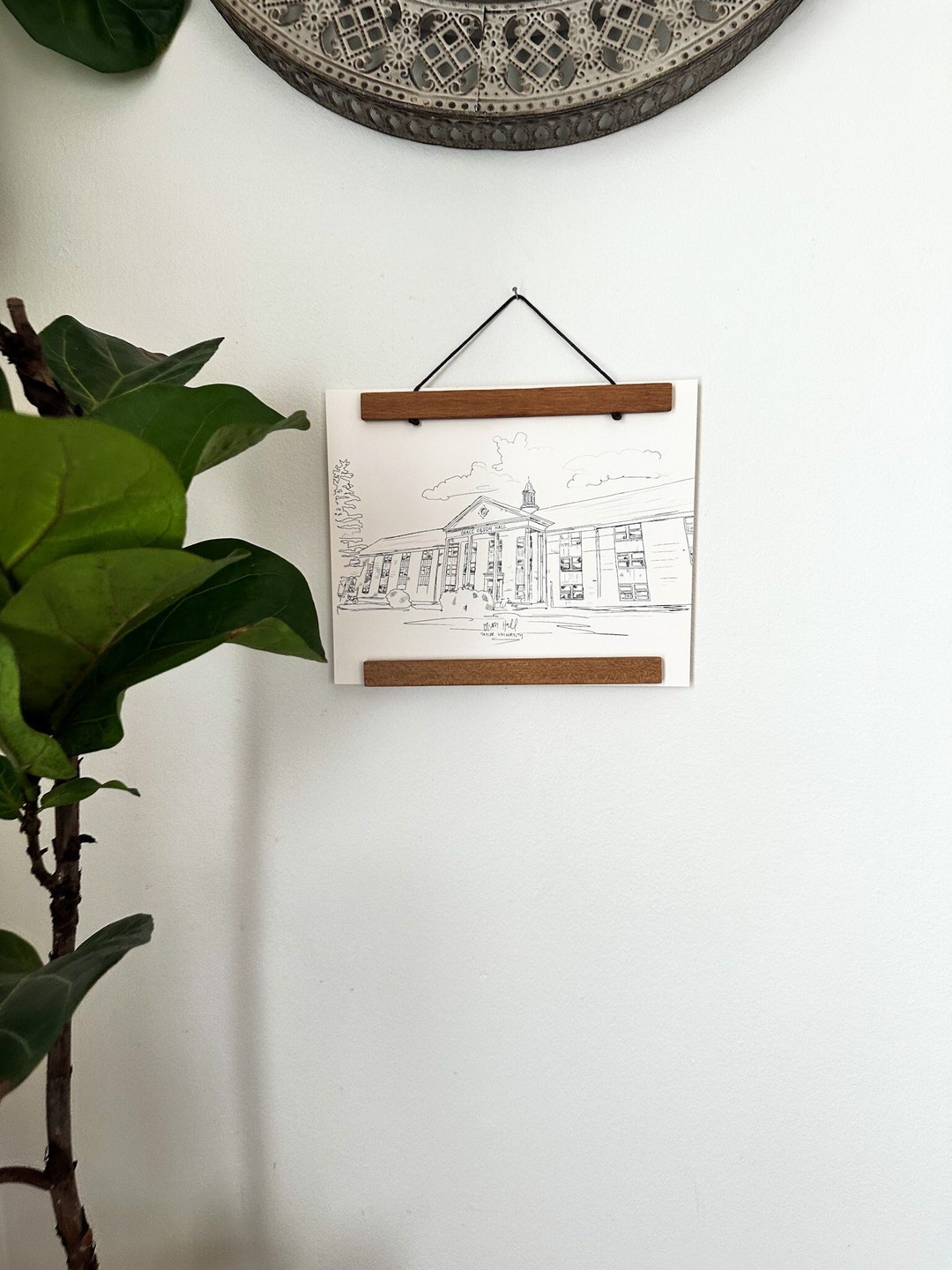 Olson Hall Taylor University 8x10 Dorm Sketch - Etsy