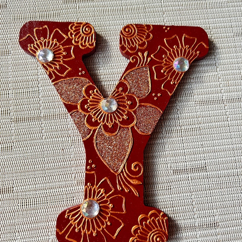 Custom Henna Letter - Etsy