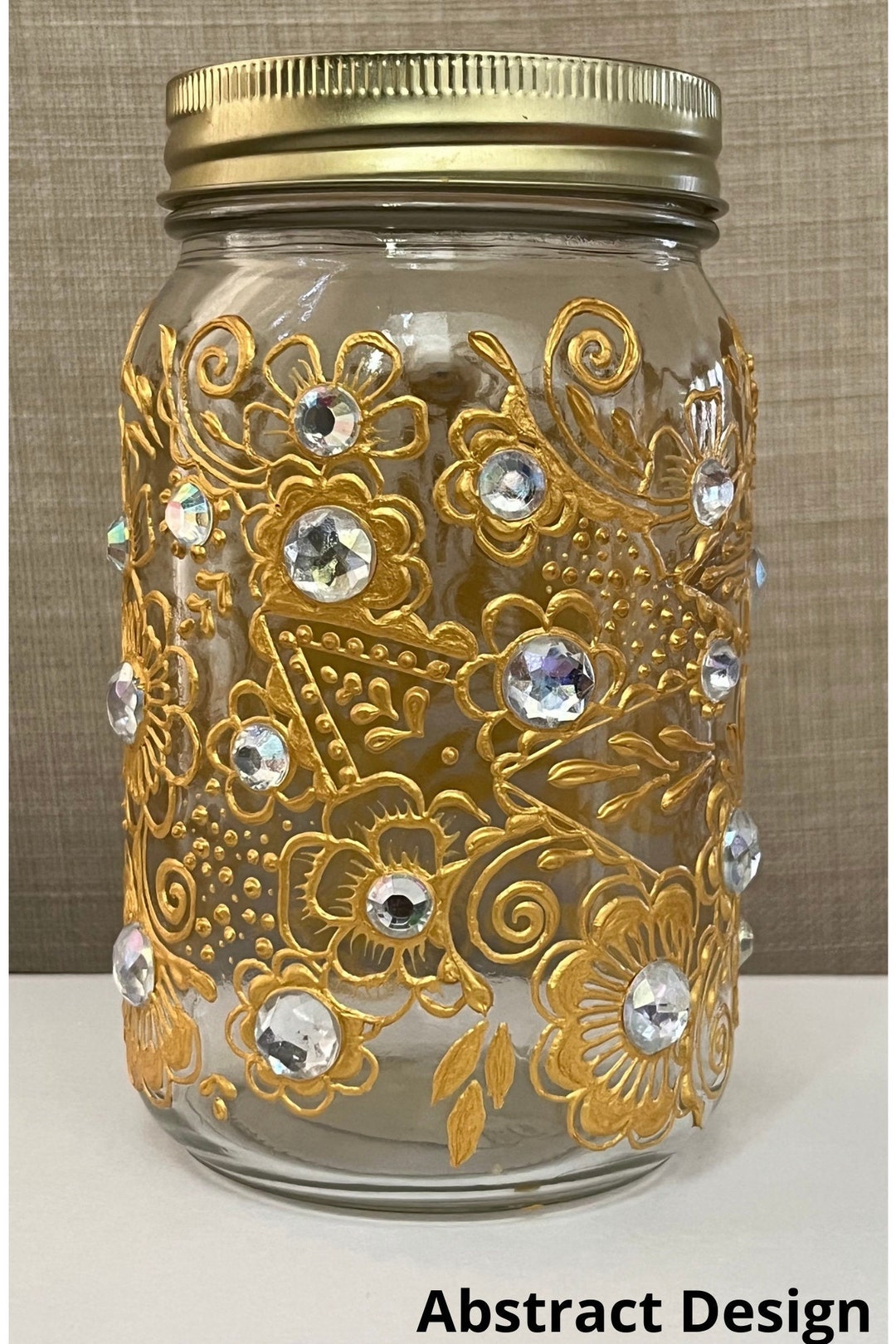 Custom Henna Jar, Made to Order, Mandala Jar, Decorative Jar, Mehndi ...