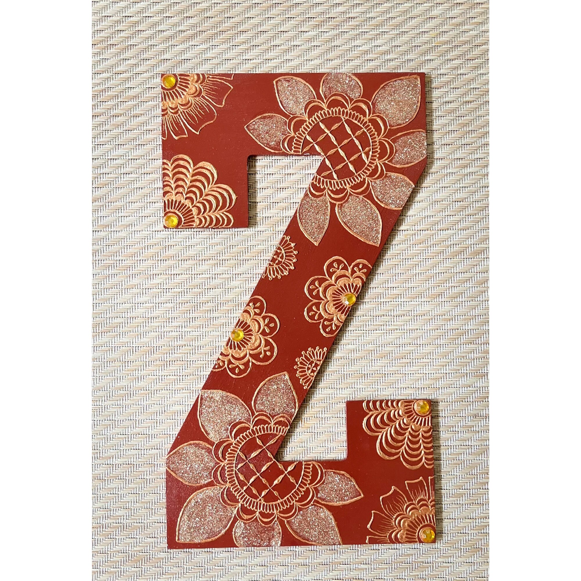 Henna Letter, Custom Henna Art, Freehand, Personalized Gift, Art Decor ...